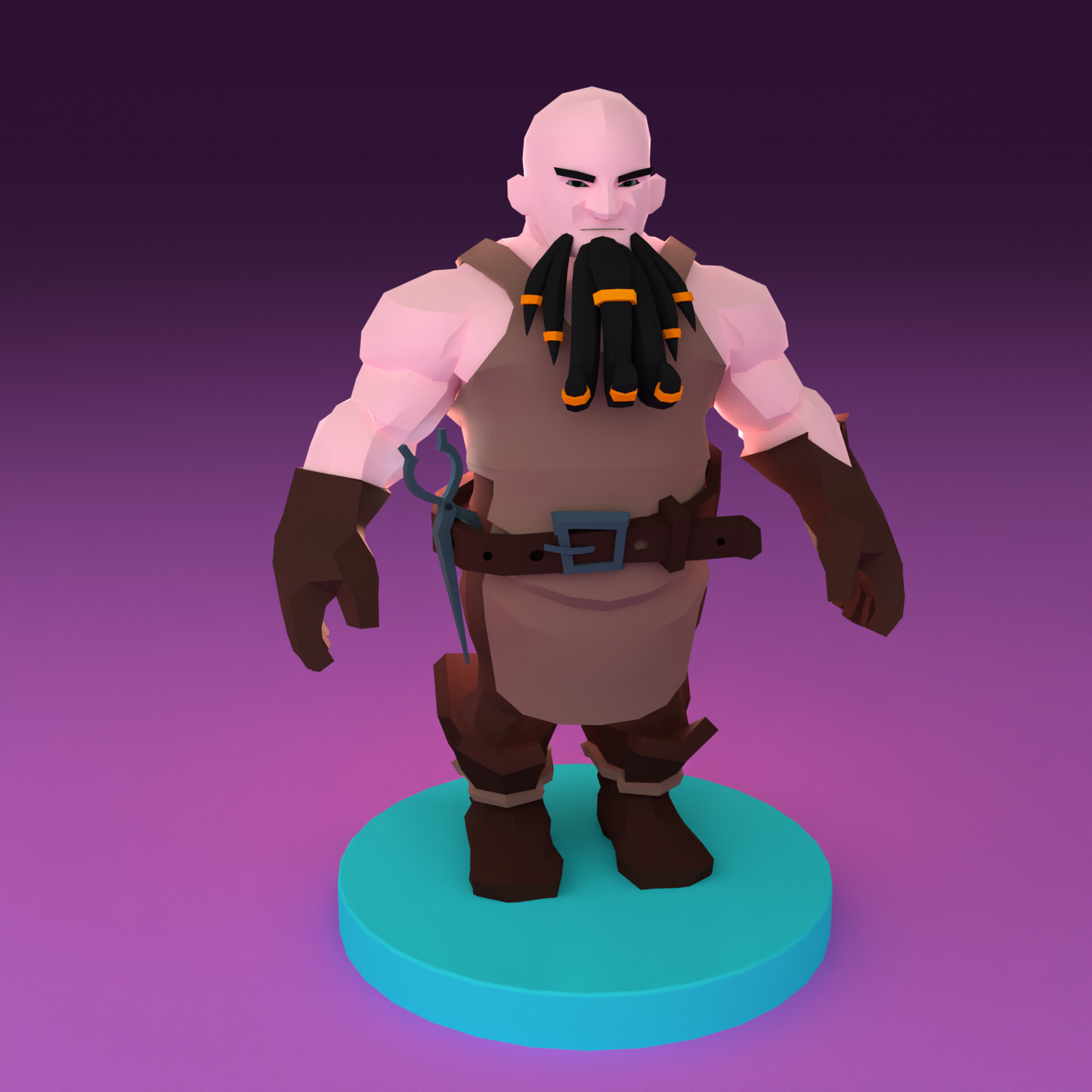 ArtStation - Lowpoly Dwarf
