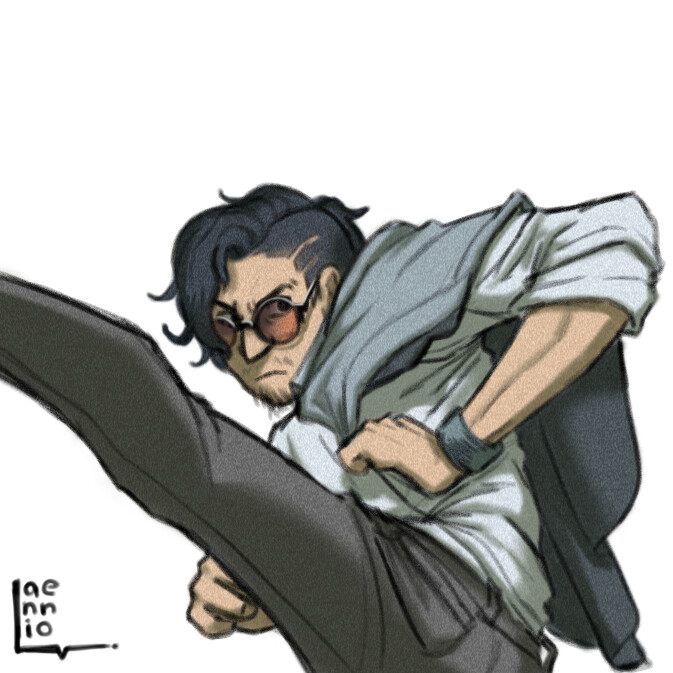 ArtStation - Kick pose