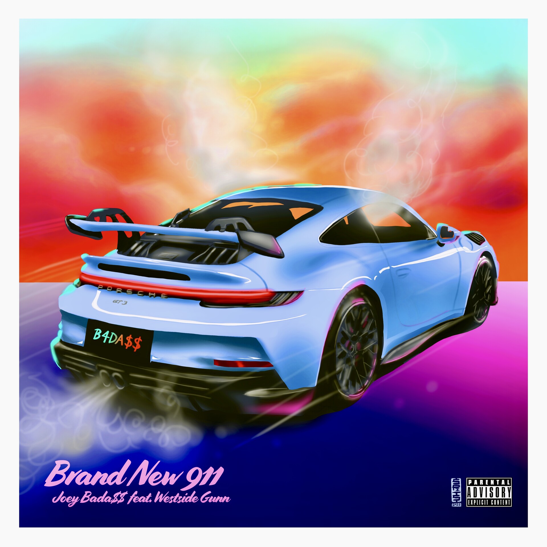 ArtStation - Brand New 911 single cover Joey Bada$$ feat. Westside Gunn