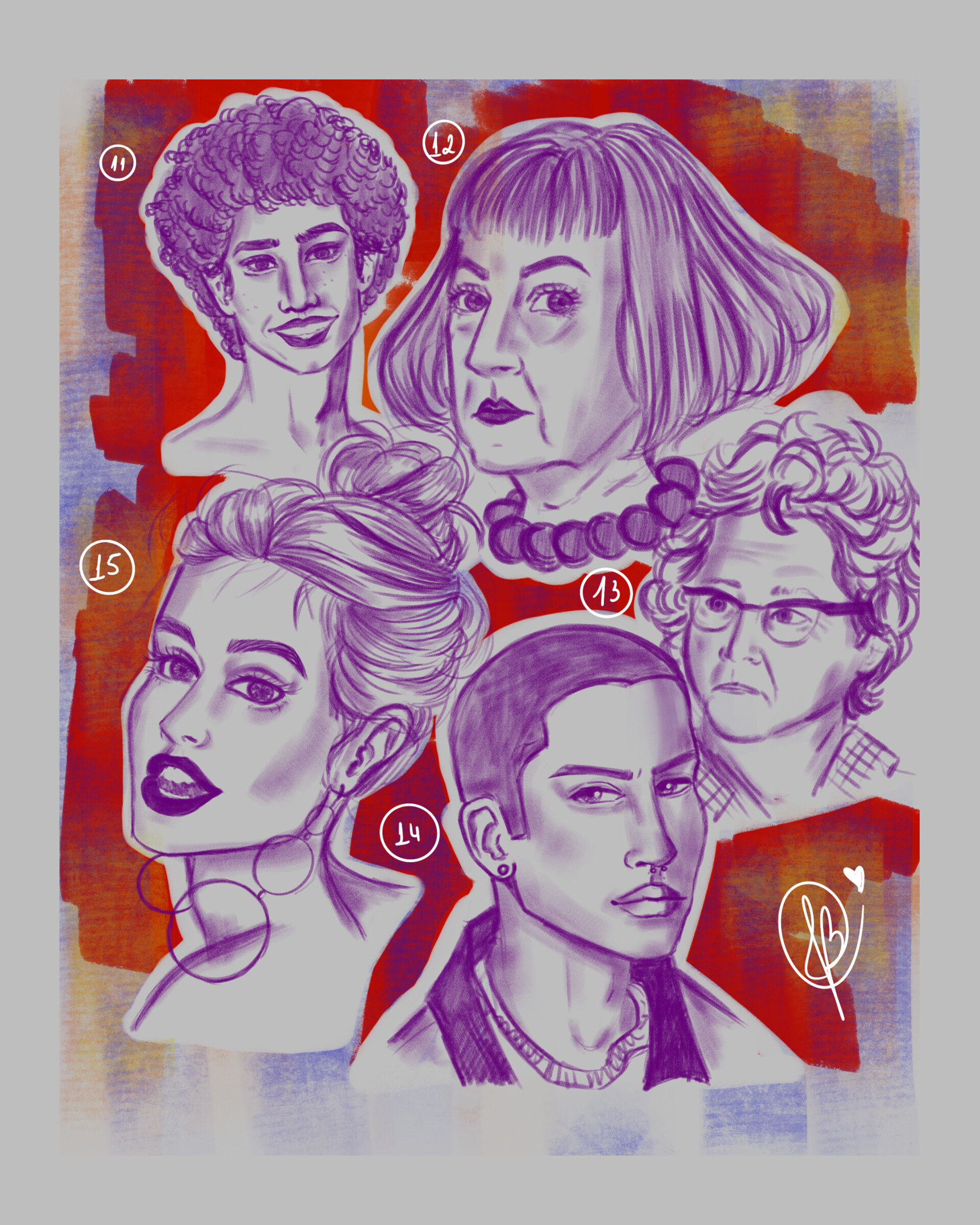 ArtStation - hundred heads challenge