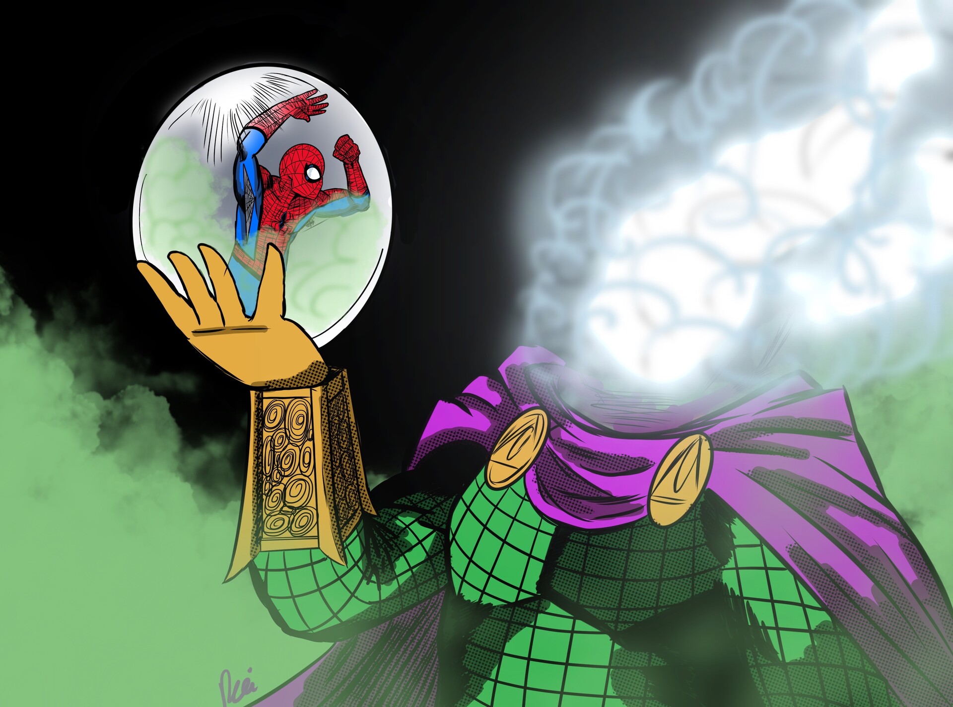 ArtStation - Spider-Man and Mysterio