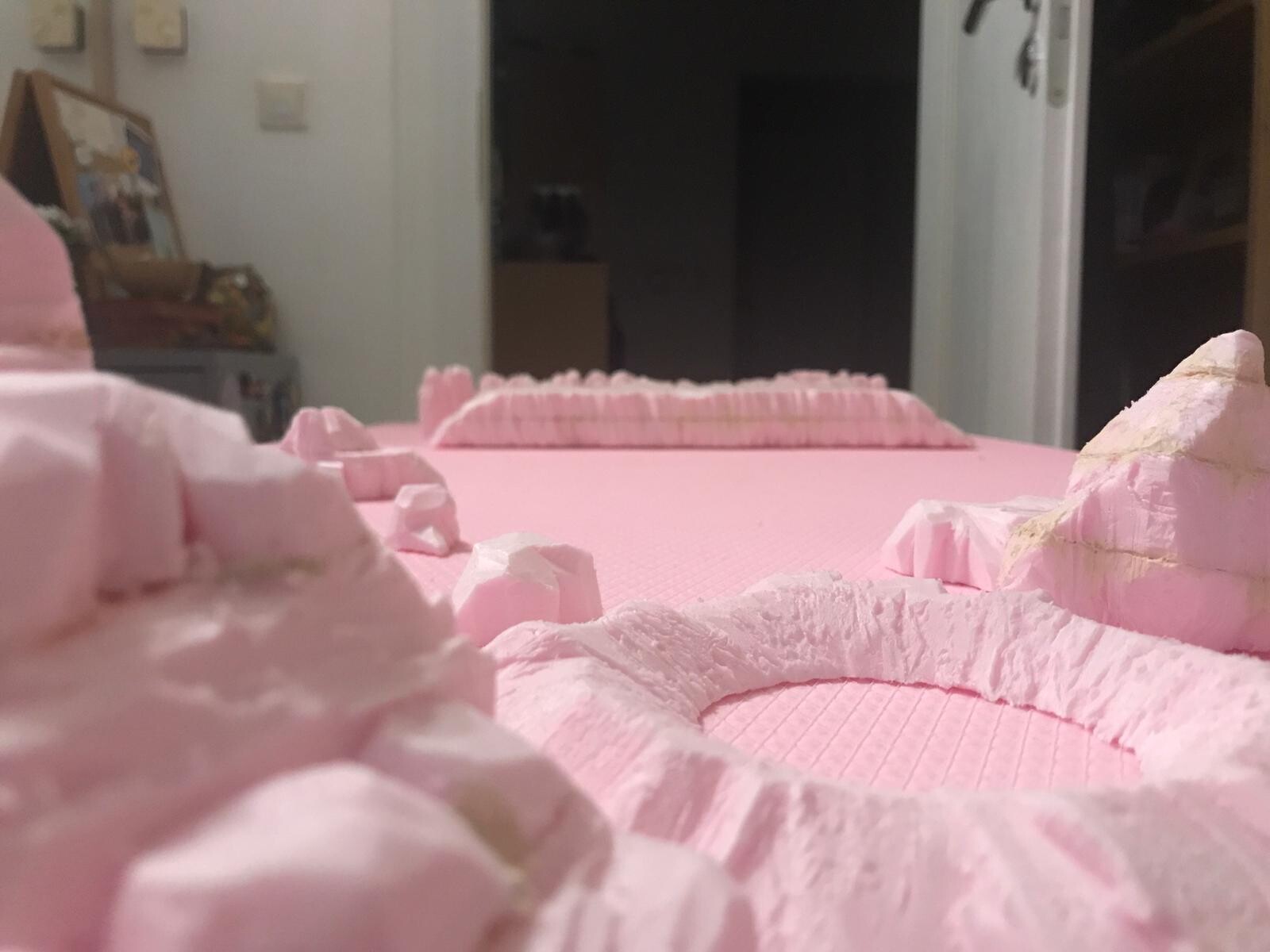 Michelle Frey - Moonscape made from Styrodur