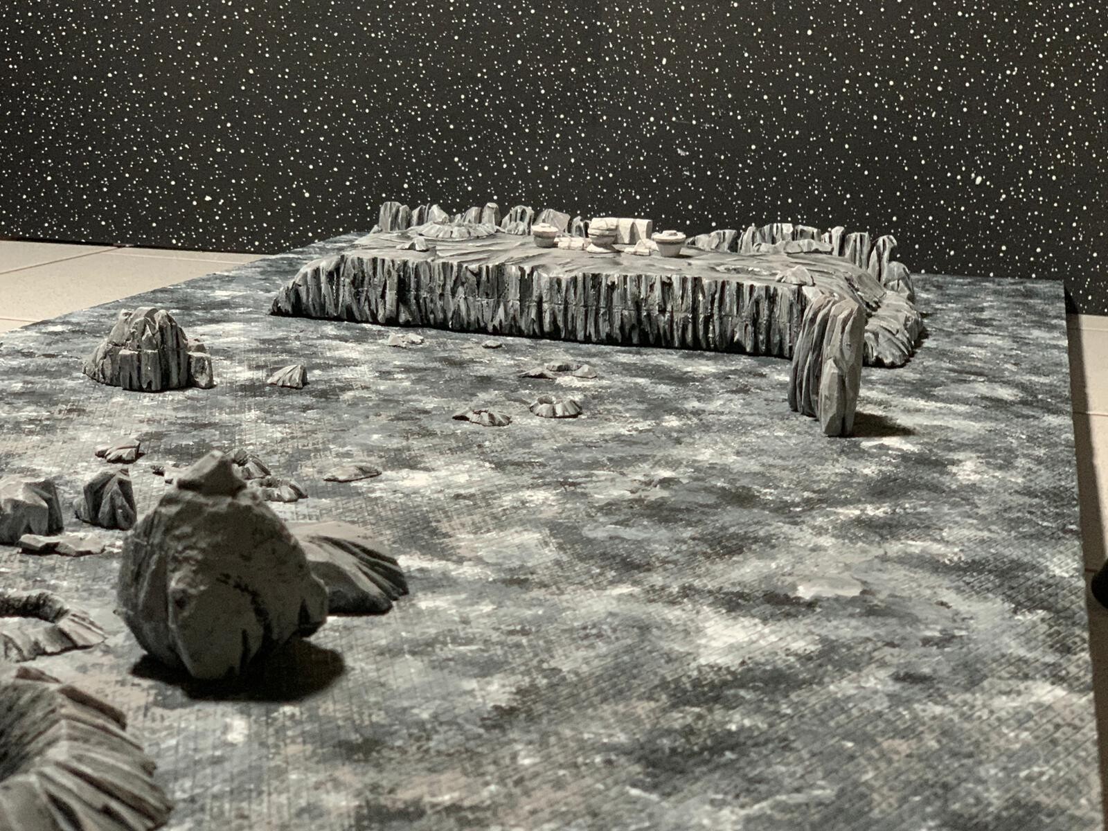 Michelle Frey - Moonscape made from Styrodur