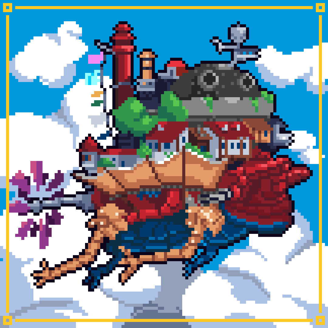 ArtStation - Howl's Moving Castle - Fan Pixelart