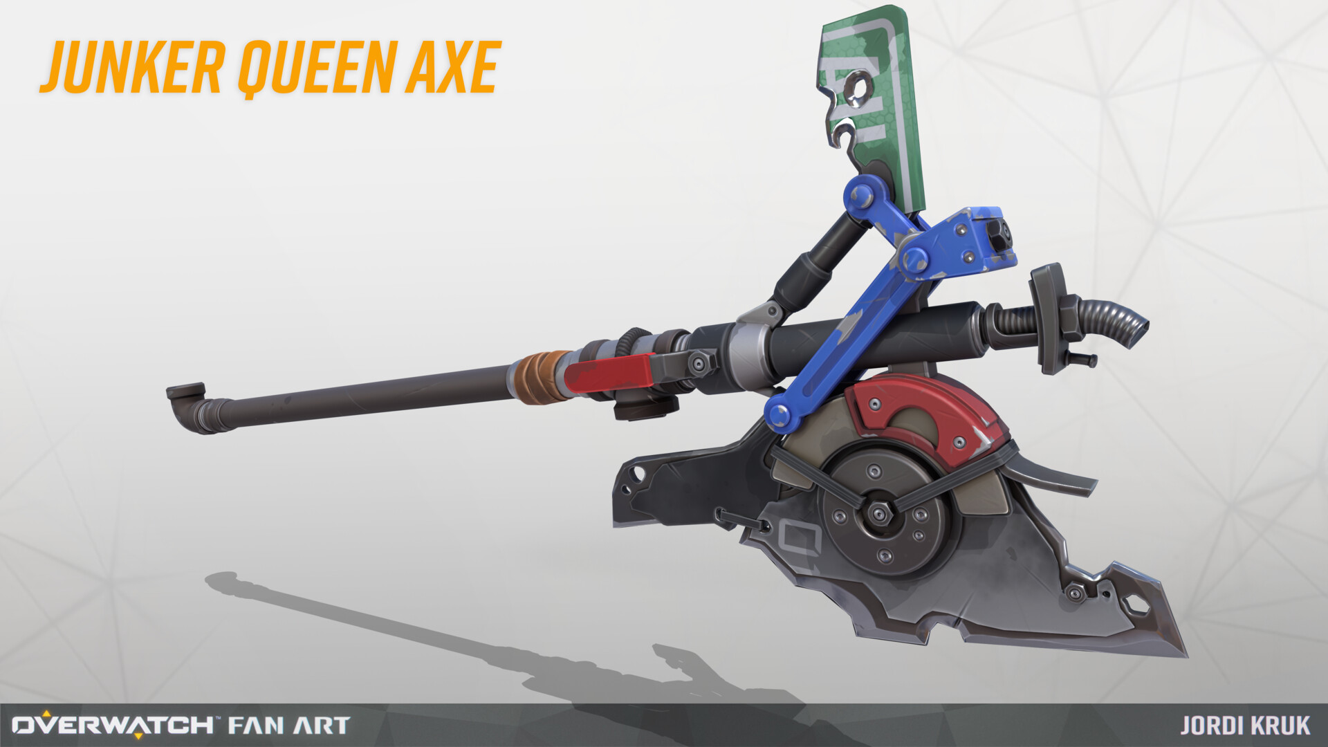 Jordi Kruk - Junker Queen Axe (Overwatch Fan art)
