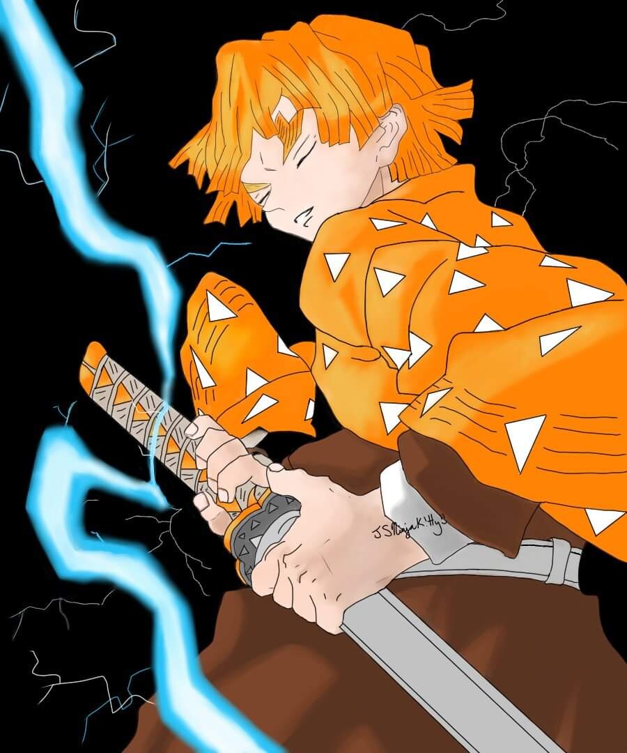 ArtStation - Zenitsu pose