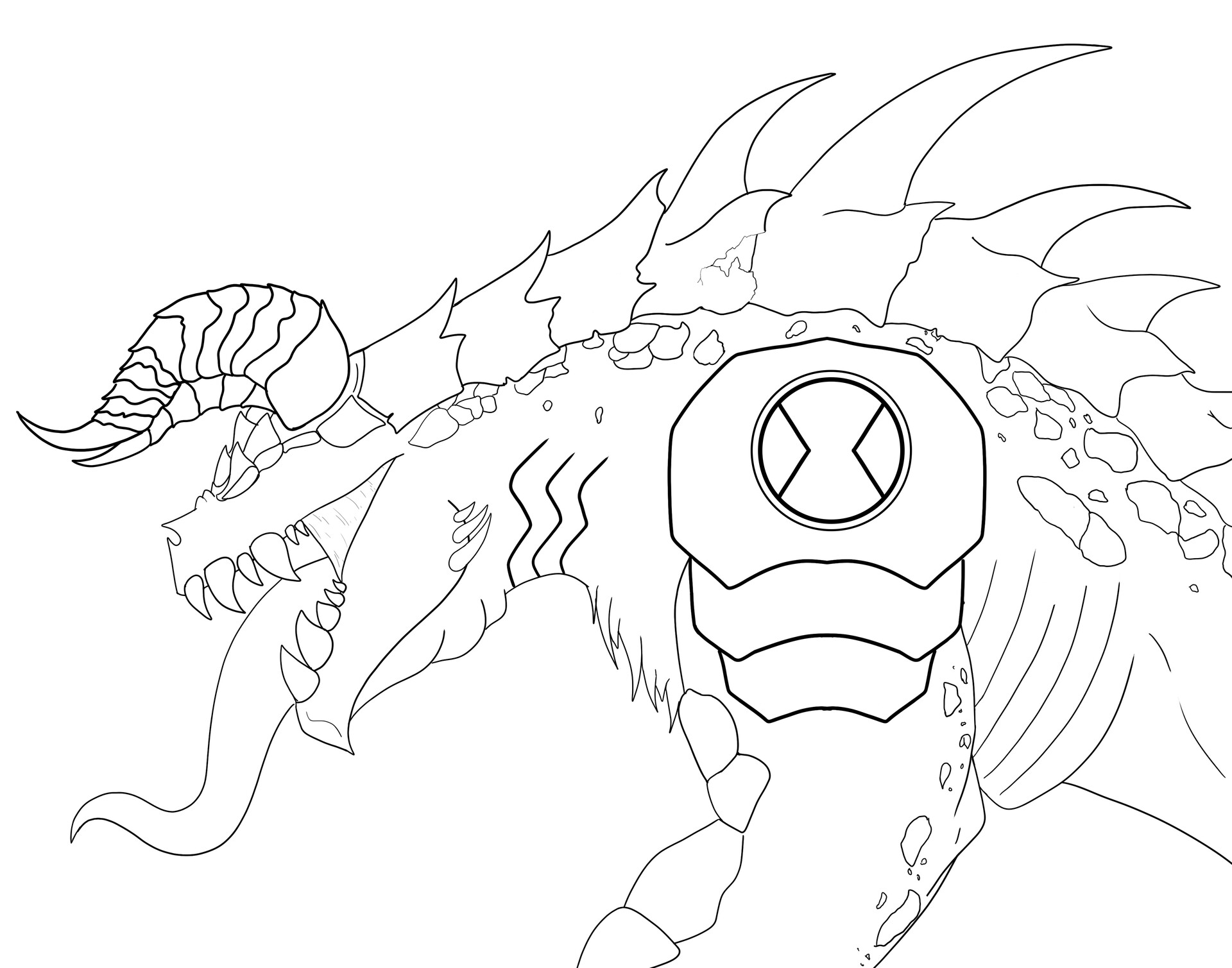 Primal Pokemon Coloring Pages