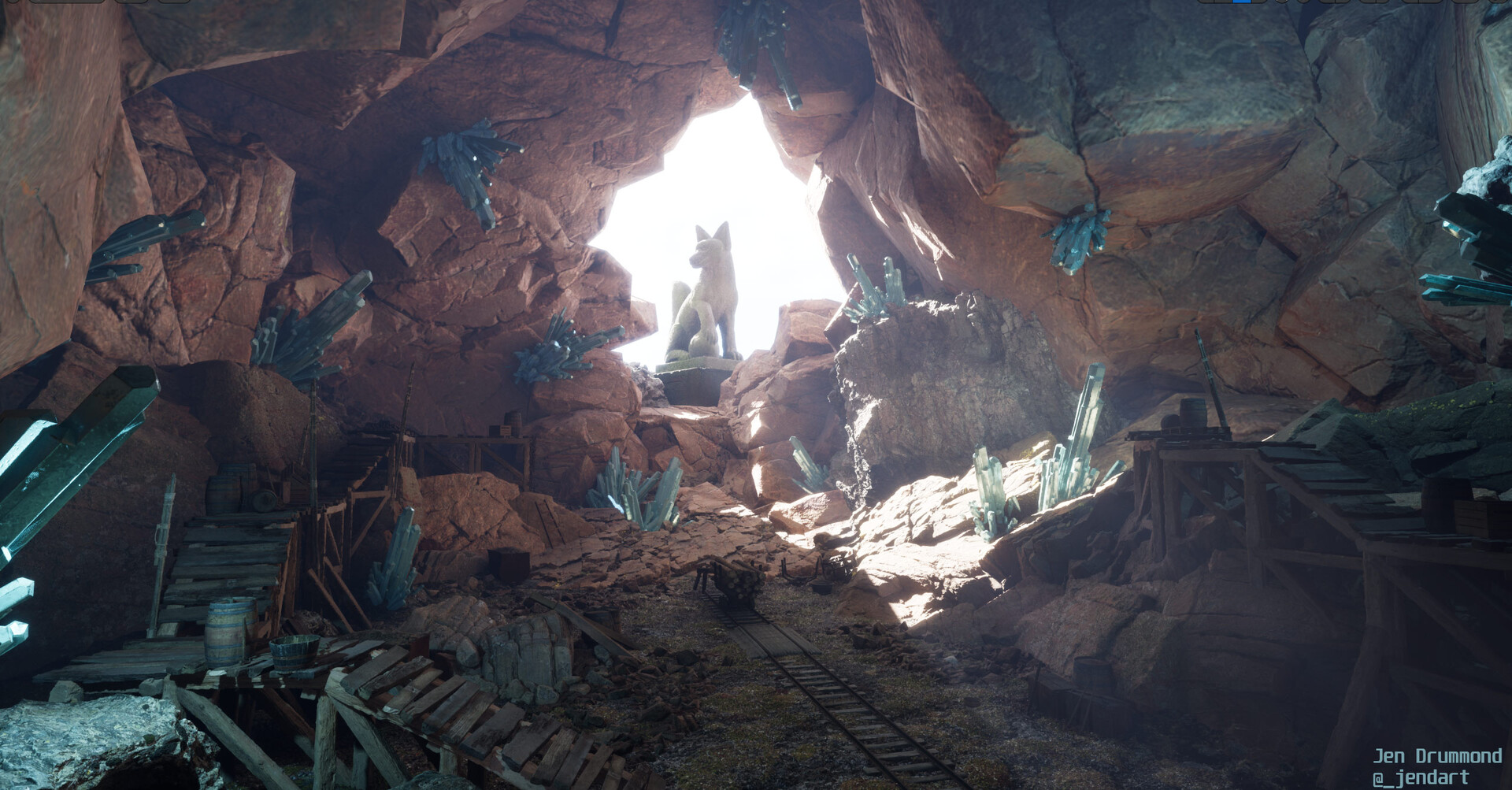 ArtStation - Unreal 5 - Crystal Mine