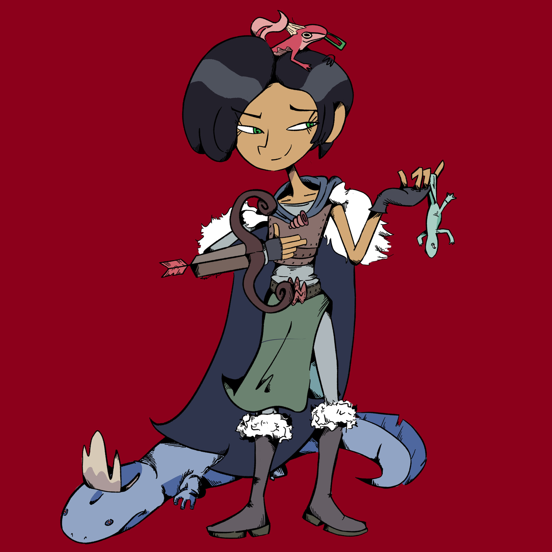 Ricky de la Corona - Marcy fanart (Amphibia)