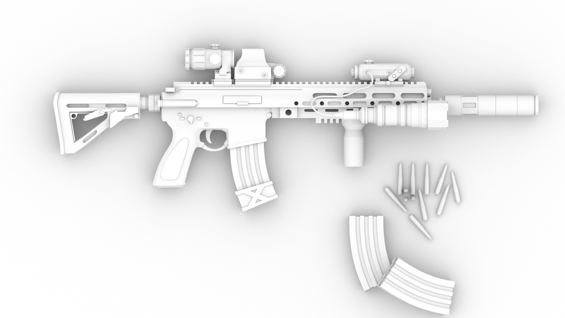 Naman - HK 416D Military Assault Rifle