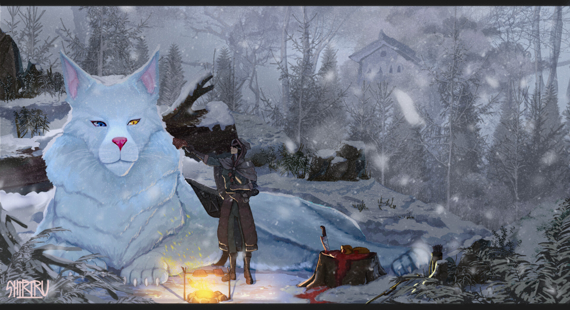 ArtStation - Snowy Hunting