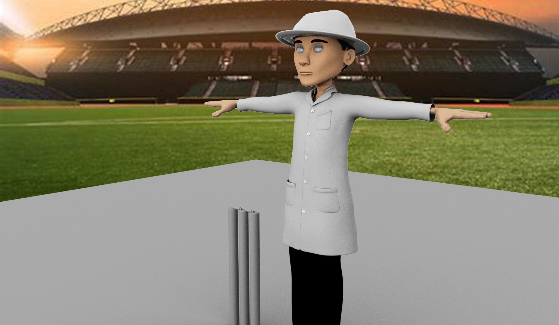 ArtStation - Cricket captain