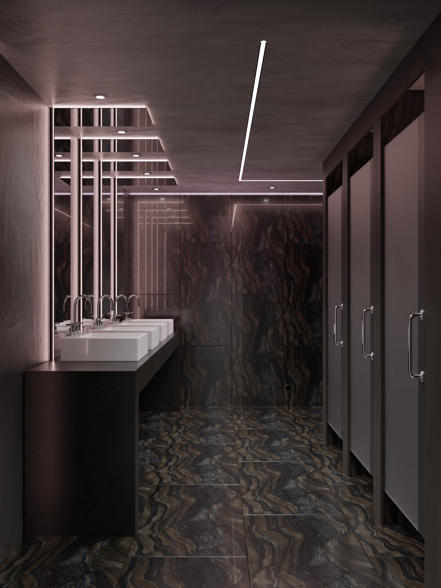 ArtStation - Modern Bar&Restaurant Bathroom