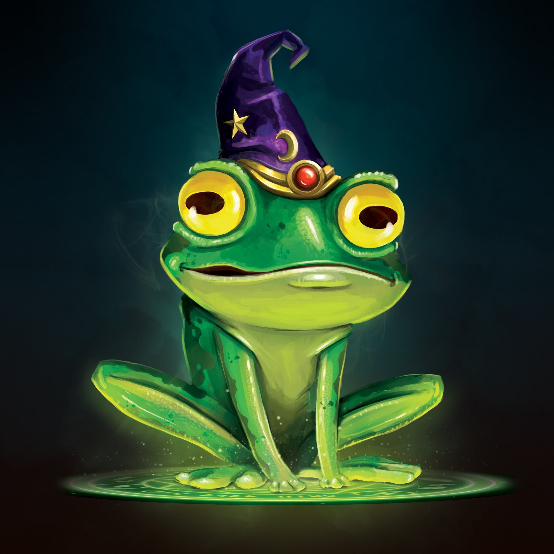 James Marosi - Polymorph - Frog Wizard illustration