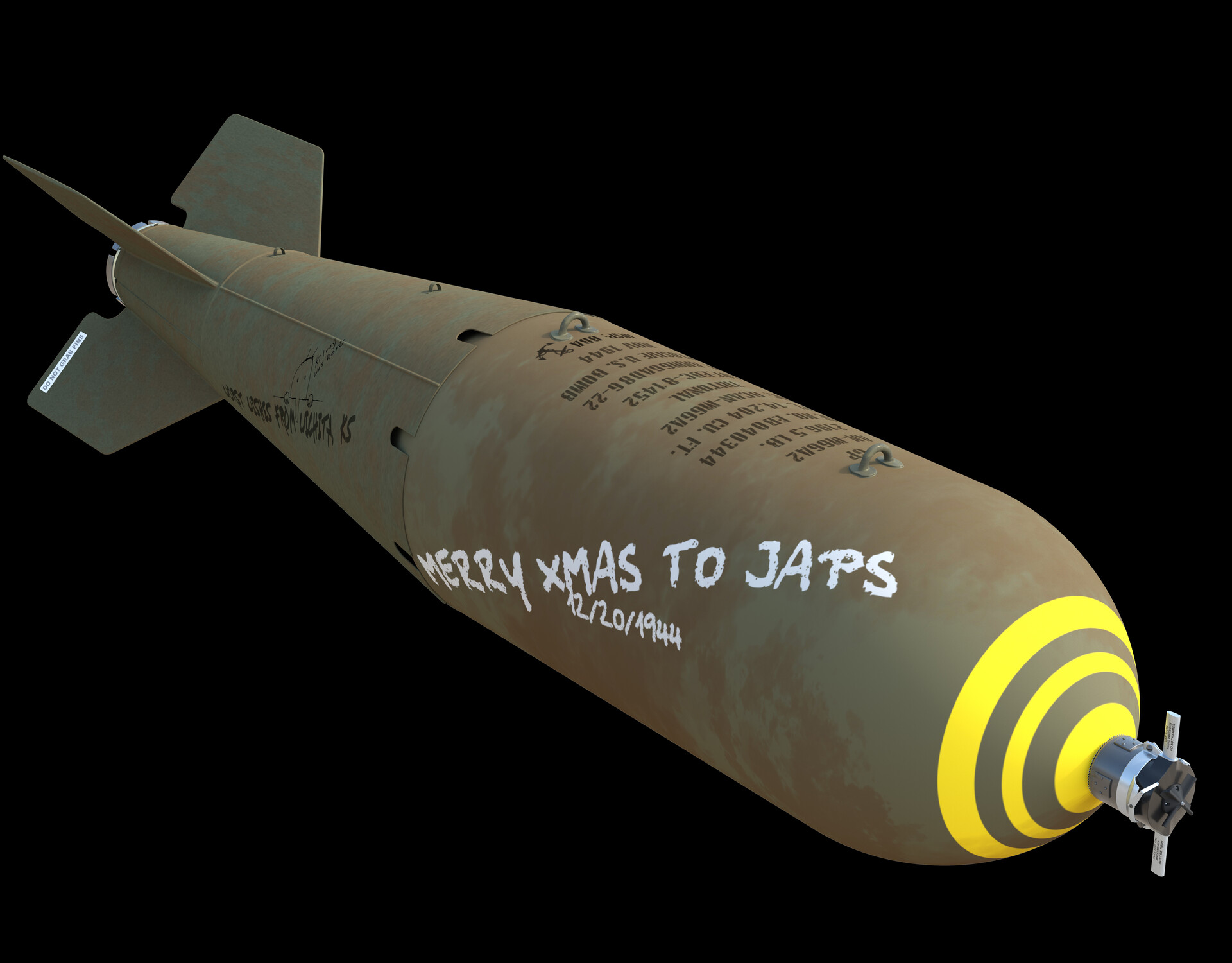 Edgar B - GP Bomb AN-M66A2 equipped with Fin Assembly M130 (T143)