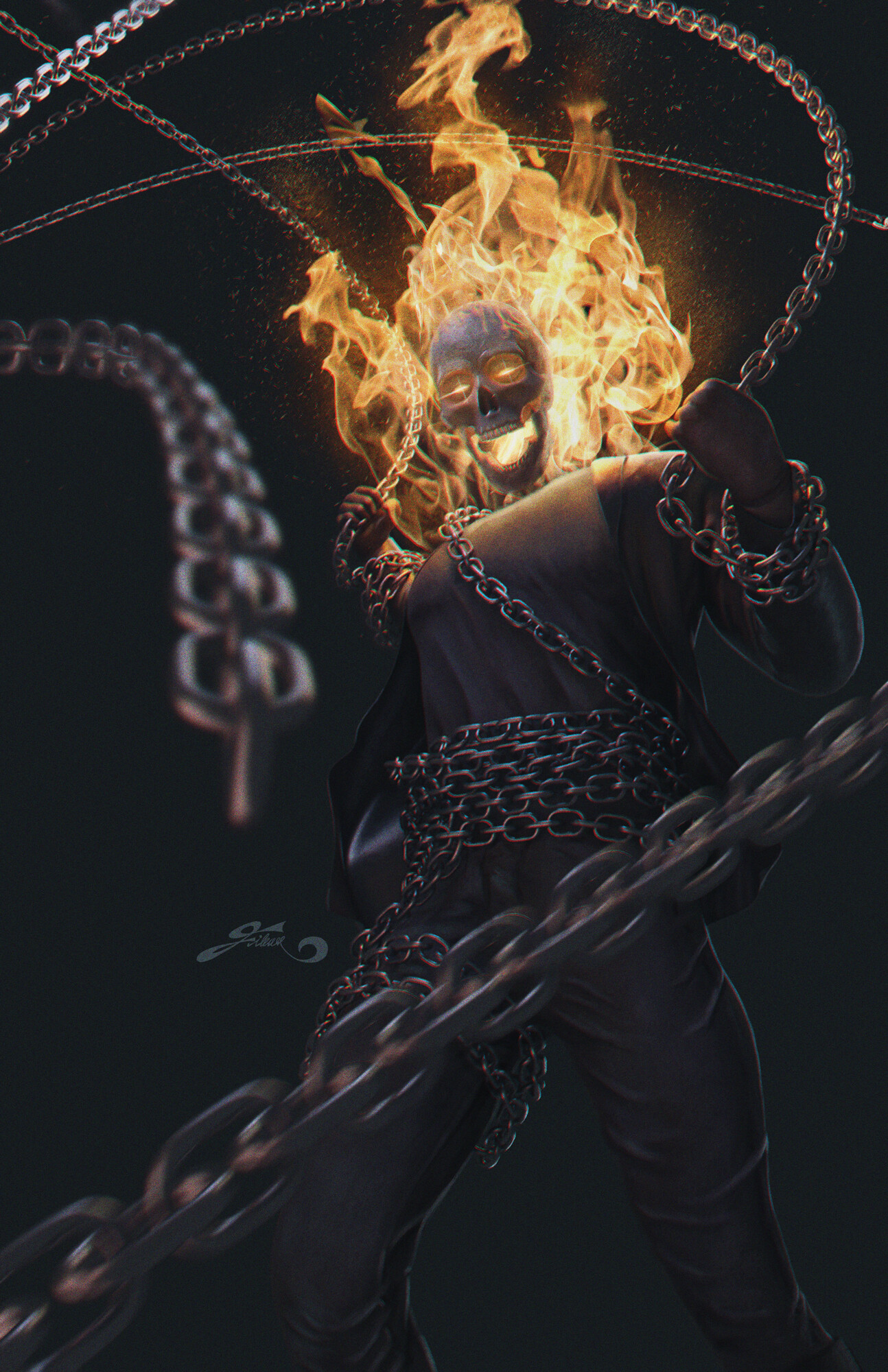 ArtStation - Ghost Rider Fanart