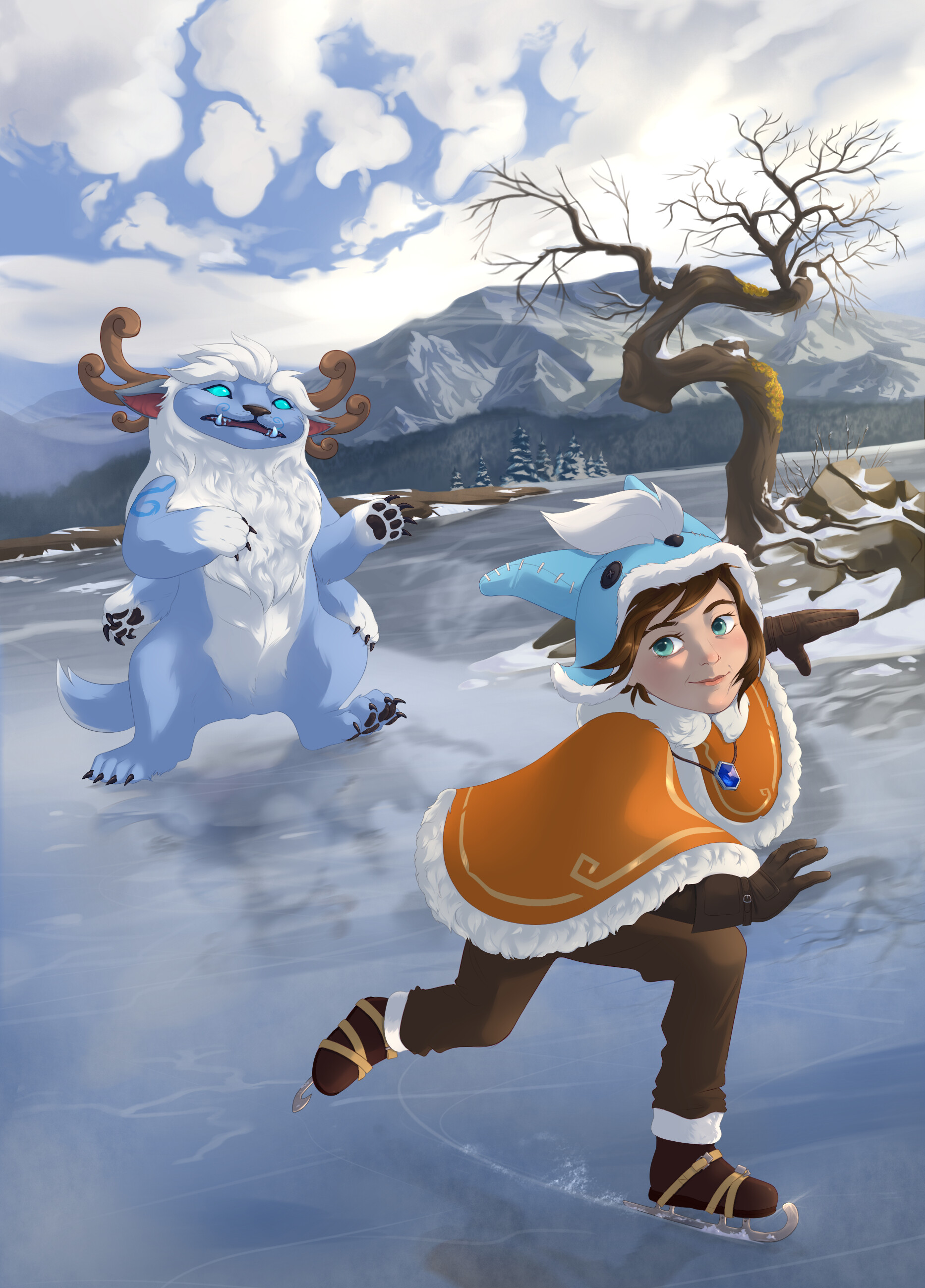 ArtStation - Nunu & Willump for Lol zine