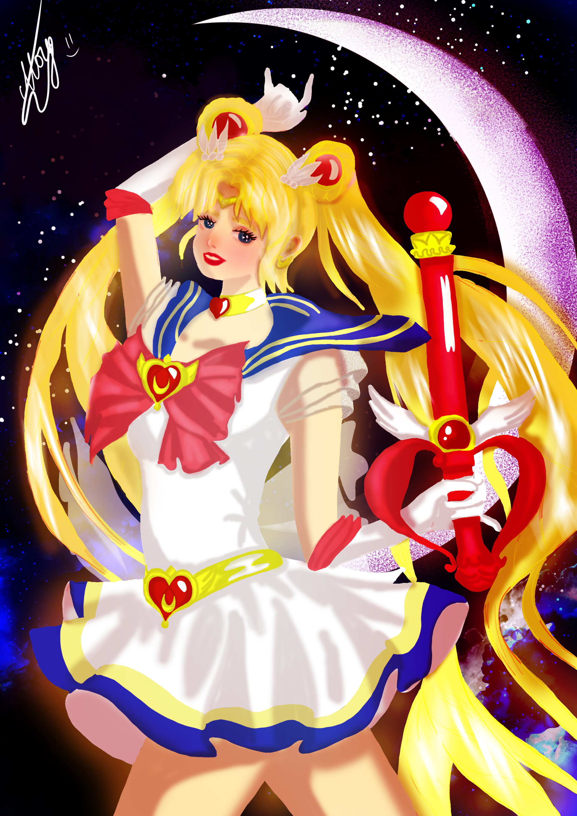 ArtStation - Sailor Moon character fan art
