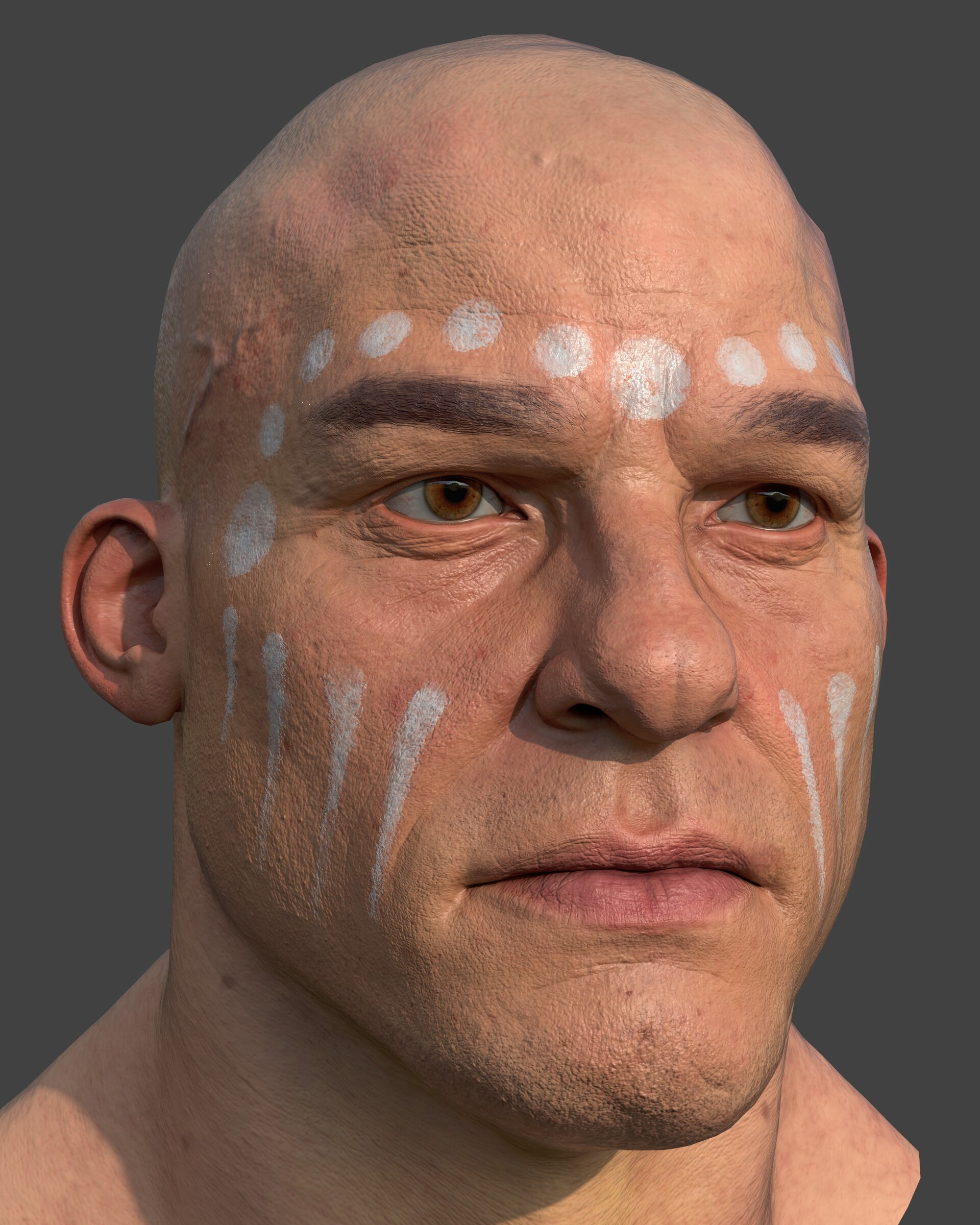 ArtStation - Face Texturing Study