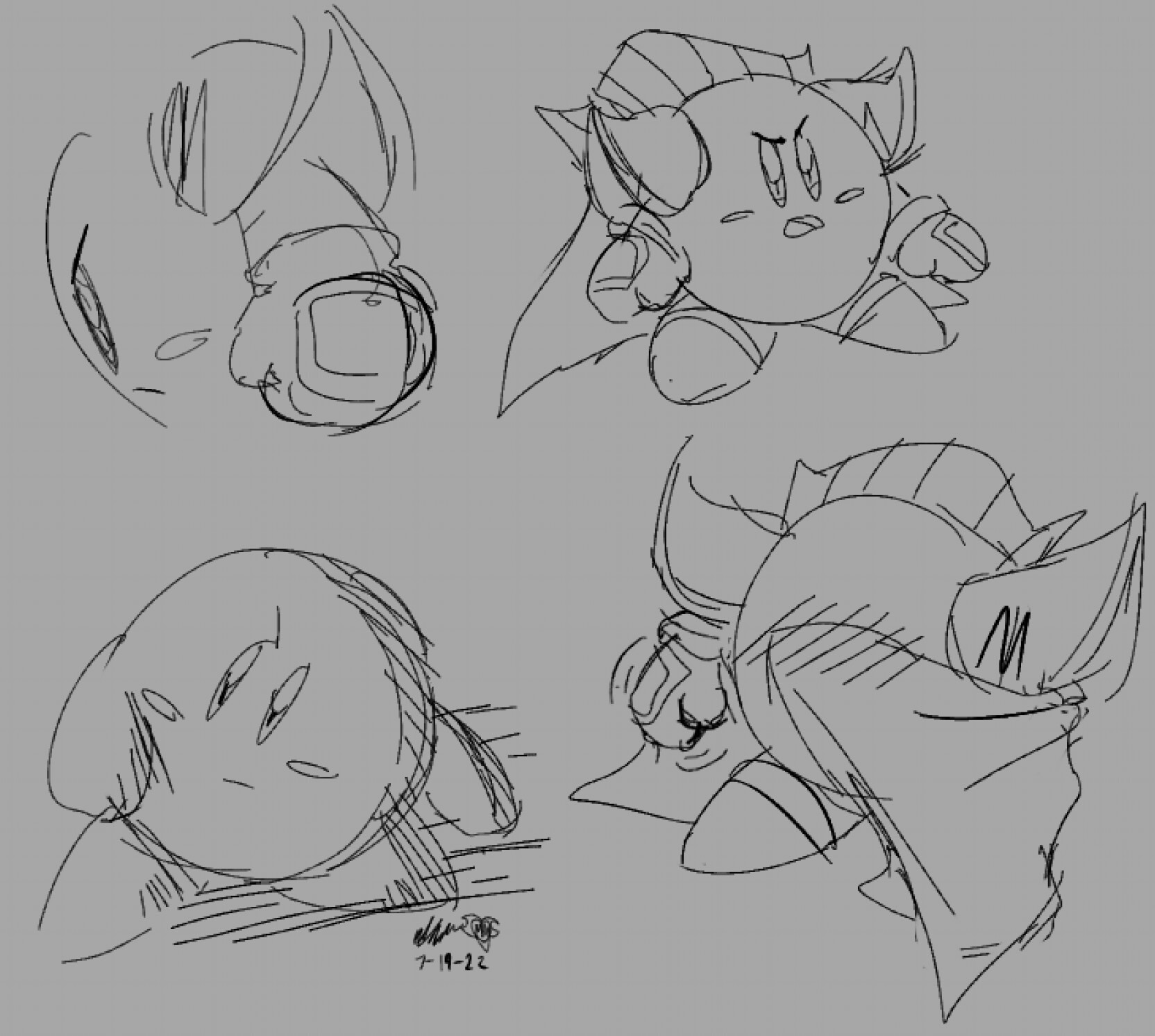 how to draw kirby knight