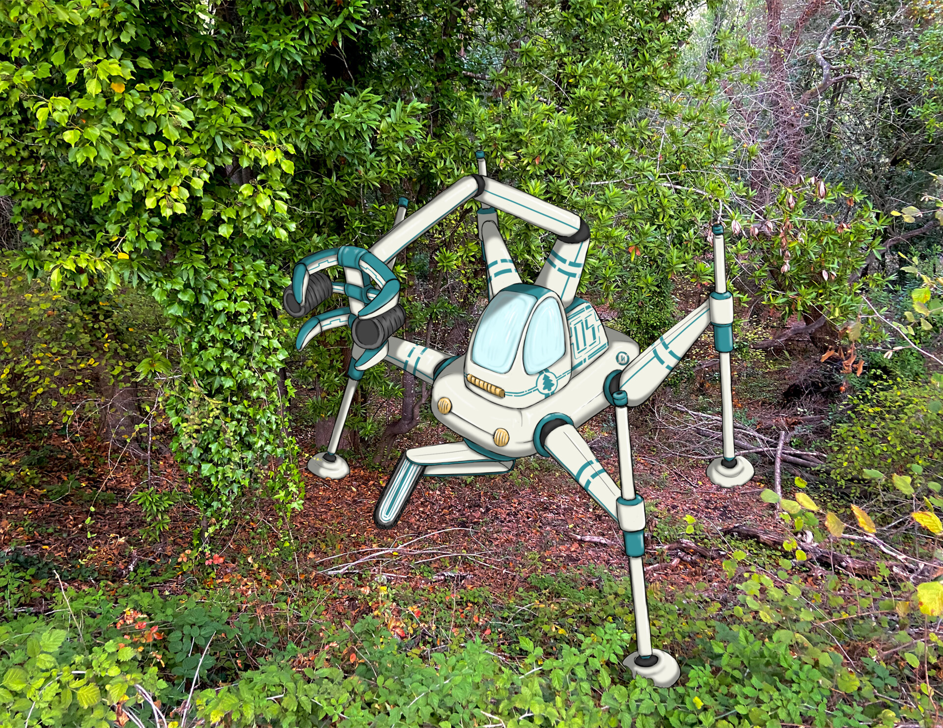 Tristan Dunlop - Solarpunk Forestation Concept Art