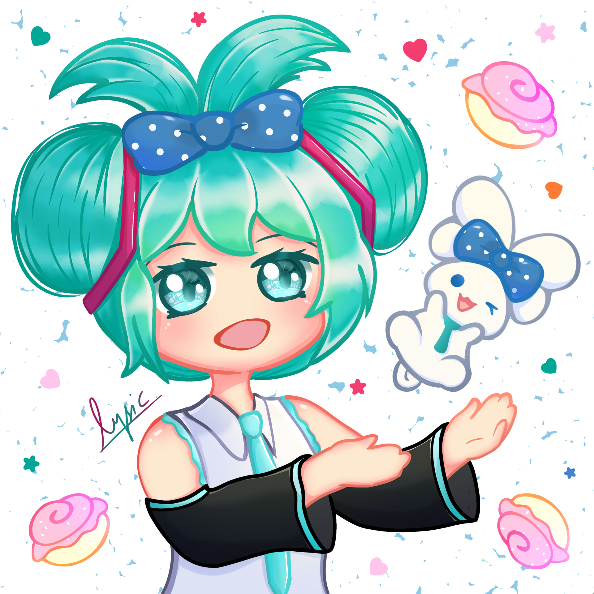 ArtStation - Cinnamiku 💙🎀