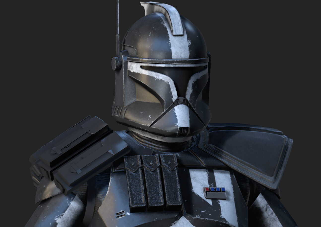 ArtStation - Custom Clone Trooper - 7th Fleet Intelligence Operative