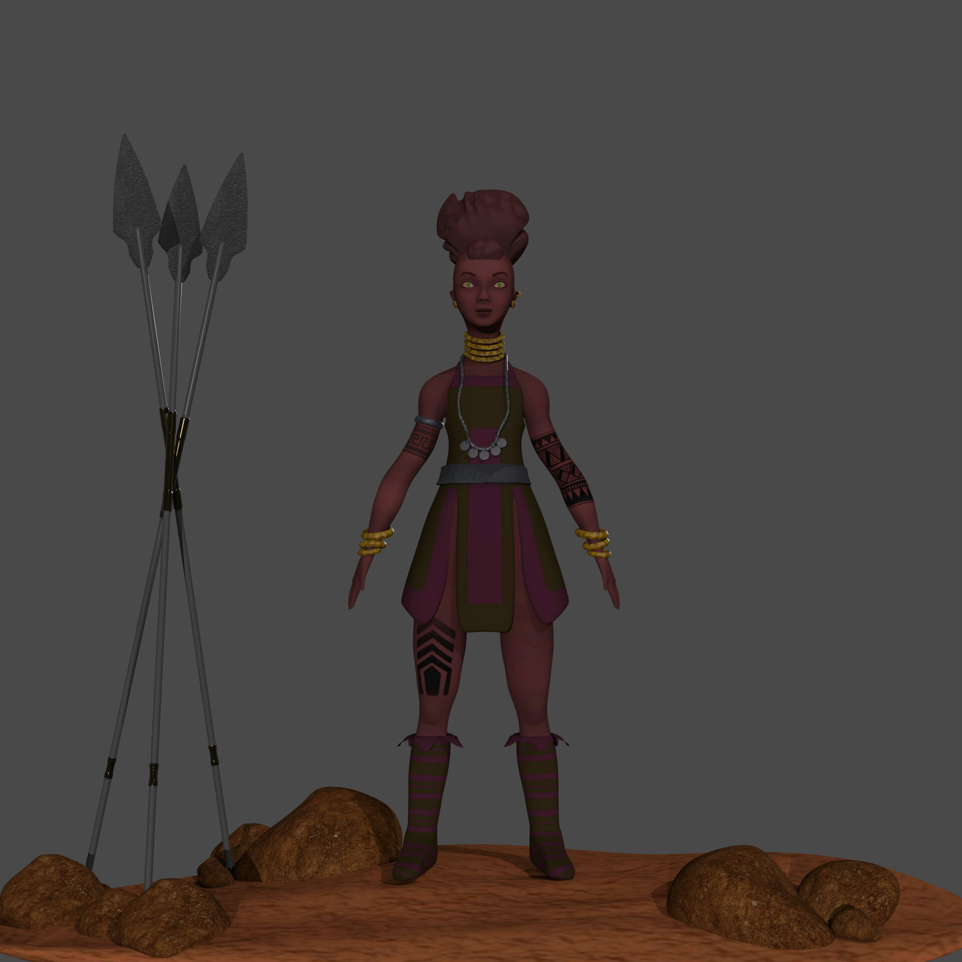 ArtStation - Tribal character