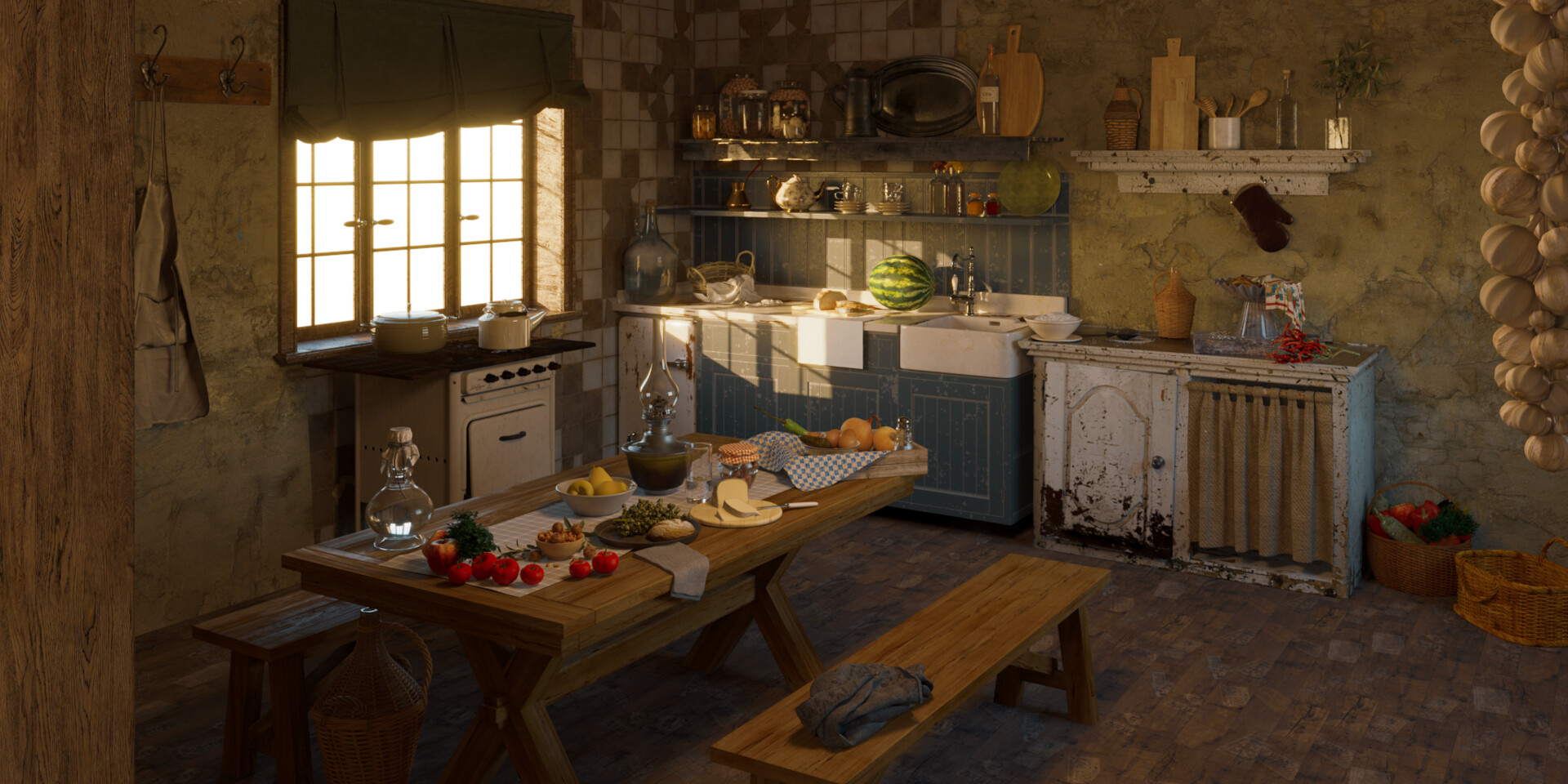 ArtStation - Old kitchen