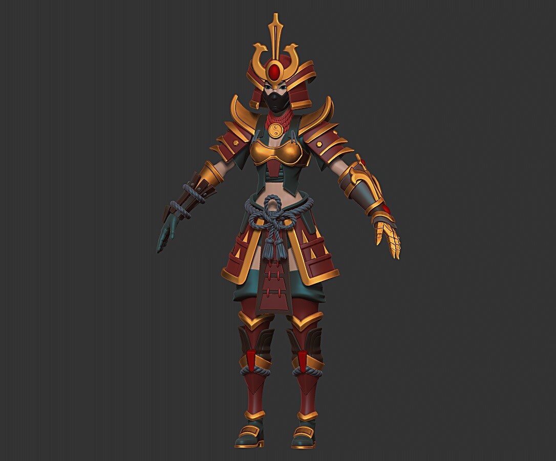 ArtStation - Samurai (female)