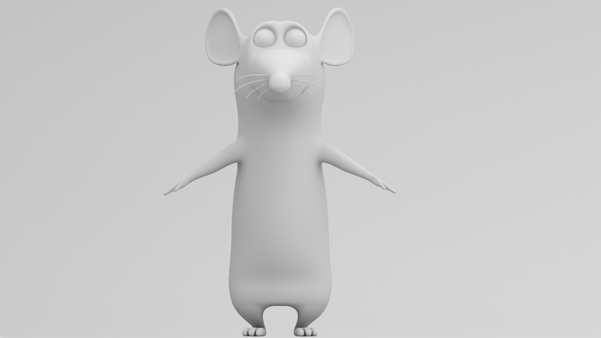 ArtStation - 3D Cartoon Rat Model