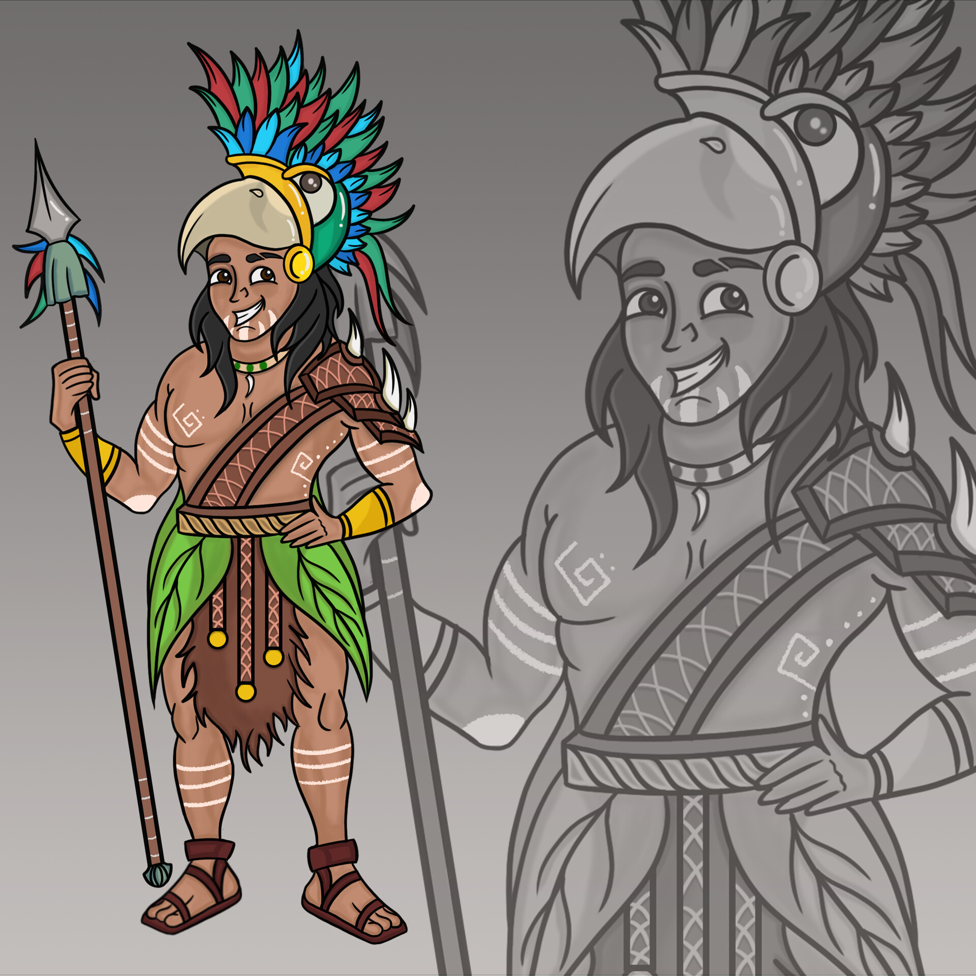 ArtStation - tribal boy character design