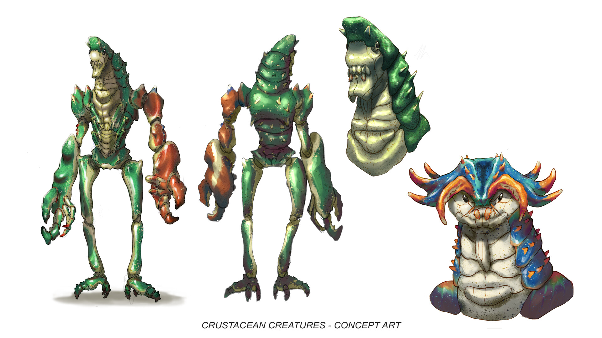 ArtStation - A race of warrior crab people