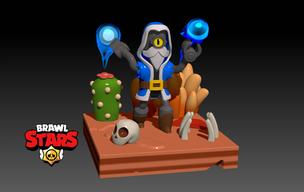 how to draw brawl stars wizard barley