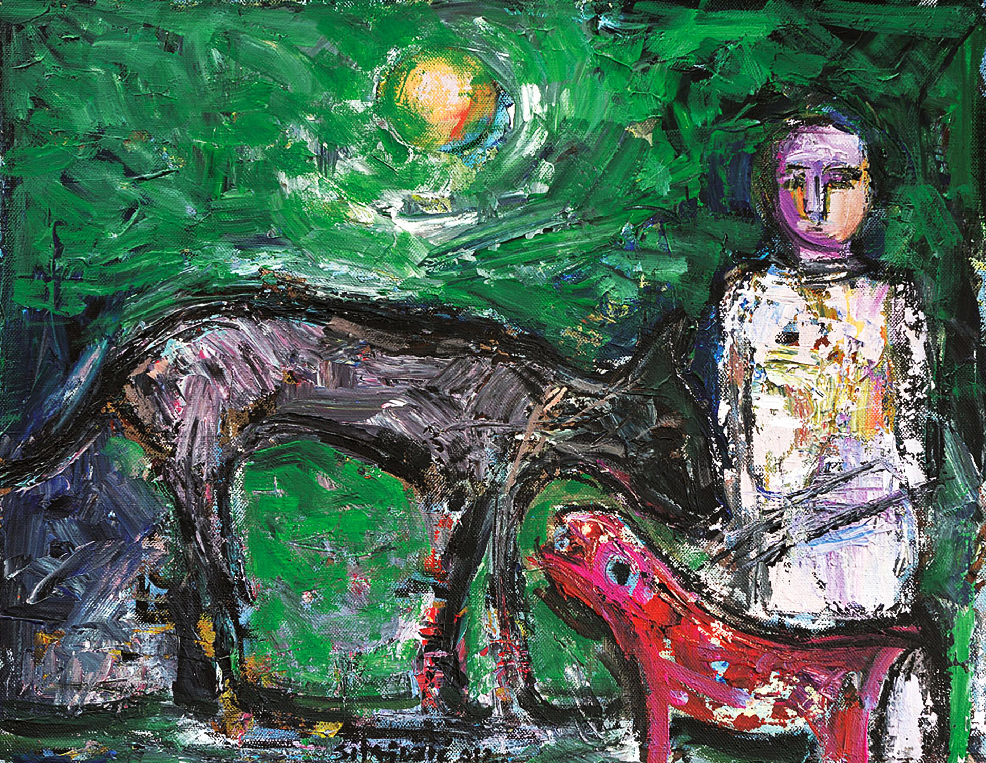 ArtStation - "Fear and Trembling", 2012, Acrylic on canvas