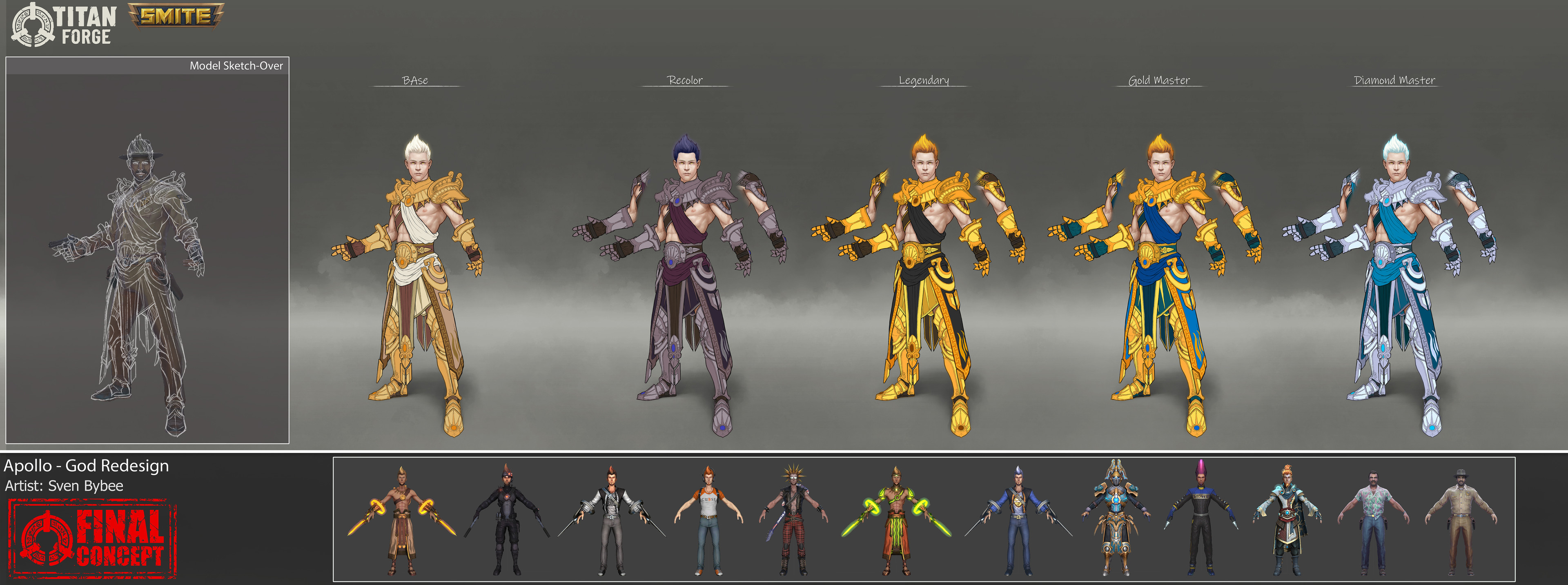Smite Apollo Concept Art