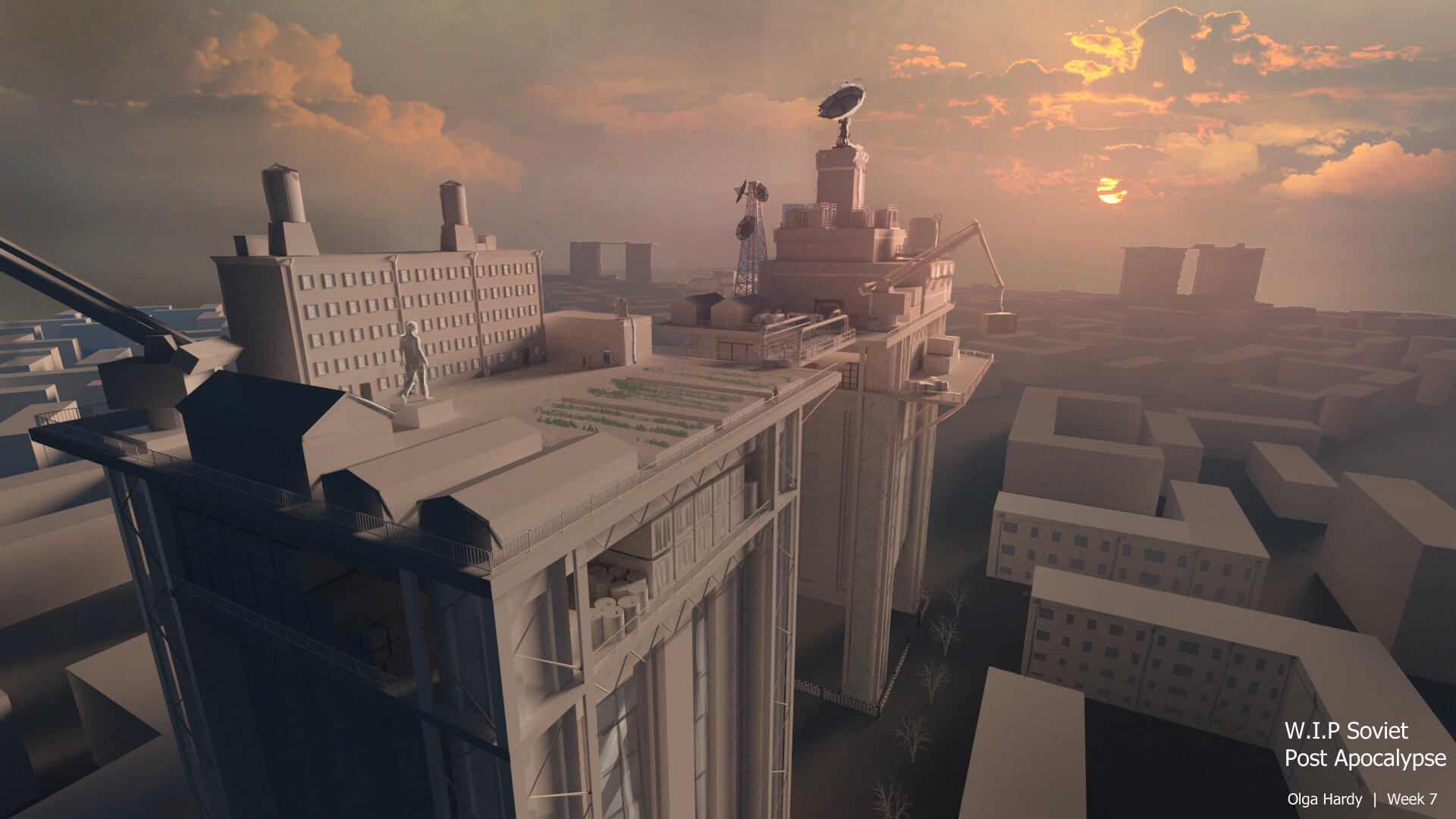 ArtStation - Post Apocalyptic Stronghold Architectural Concept