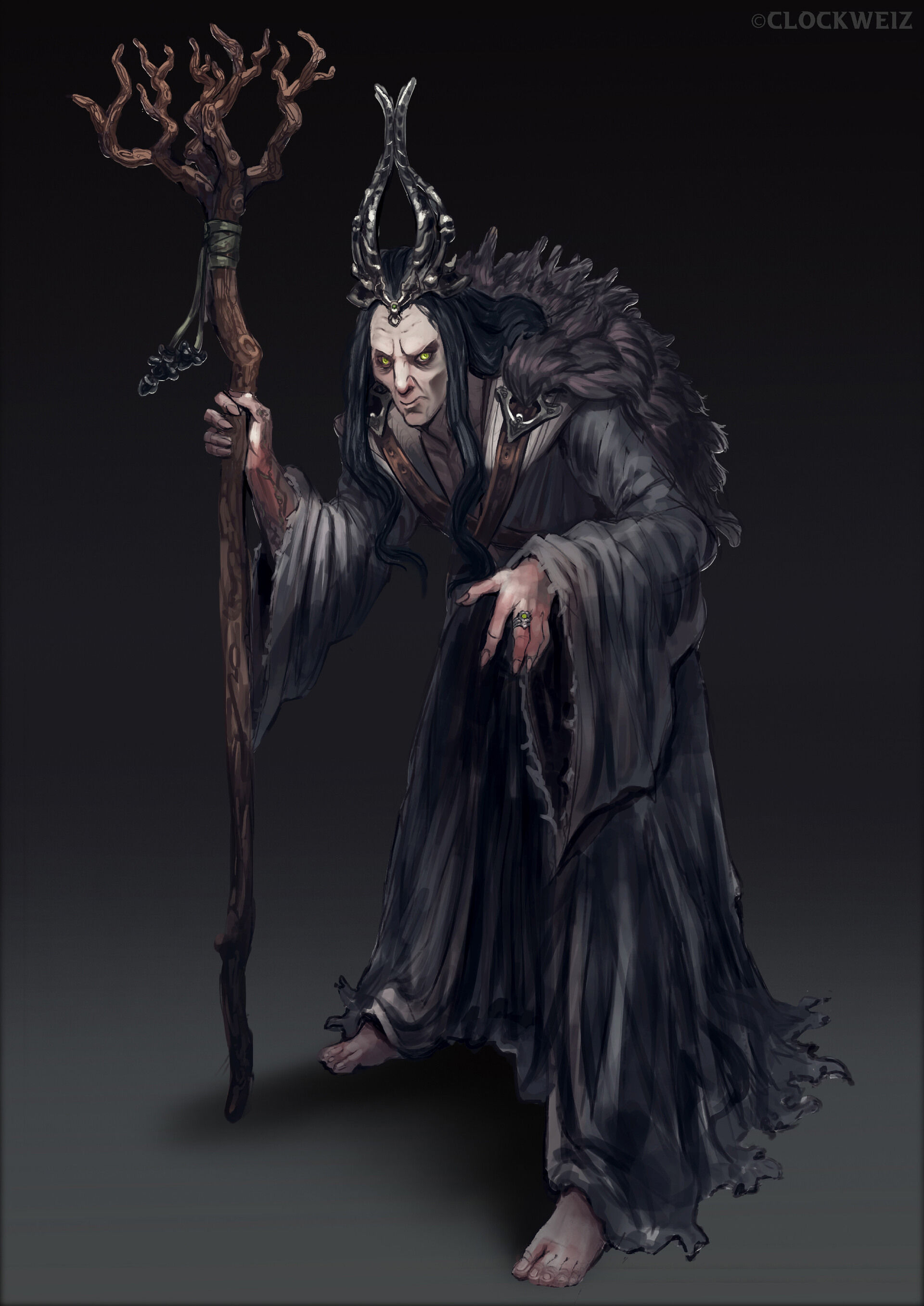 ArtStation - Gaoth the Solemn - Decay Wizard - VINGARD Concept Art
