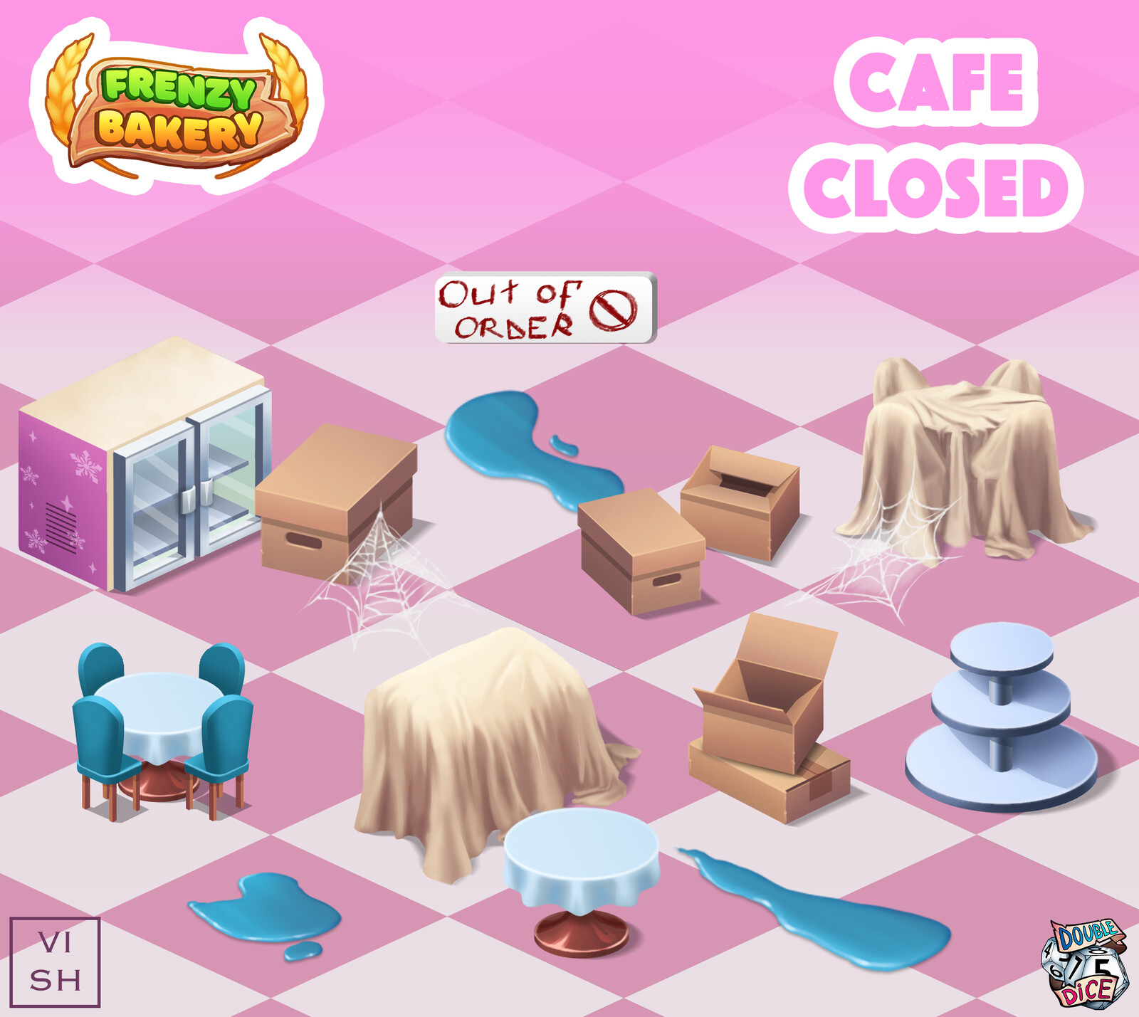 Victoria VISH Shatokhina - Frenzy Bakery Game - Part 2 - Characters & Props