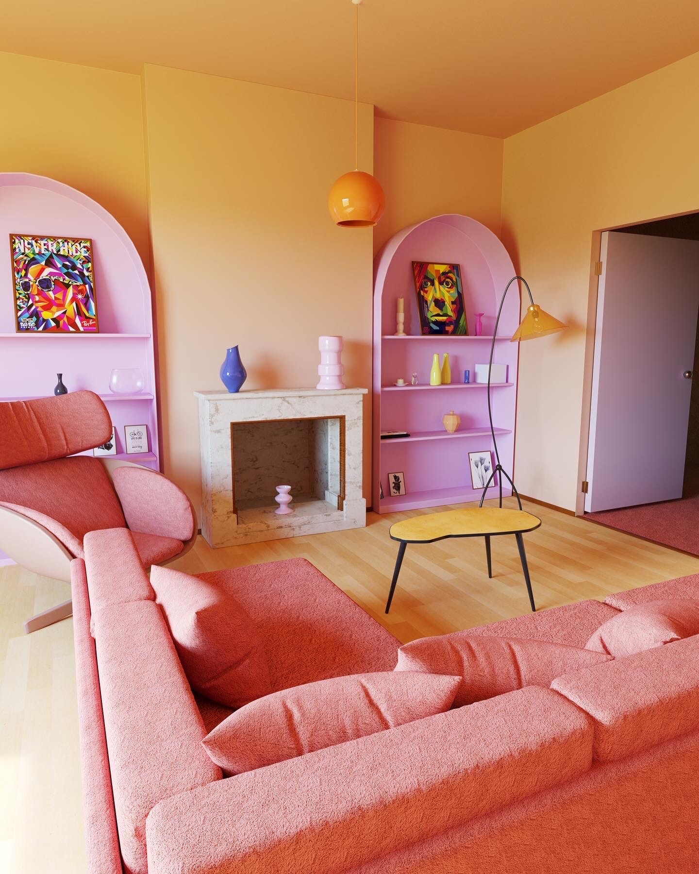 ArtStation - Cute living room