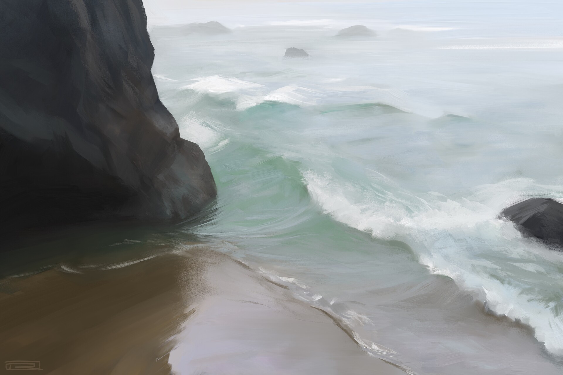 ArtStation - Foggy Wave