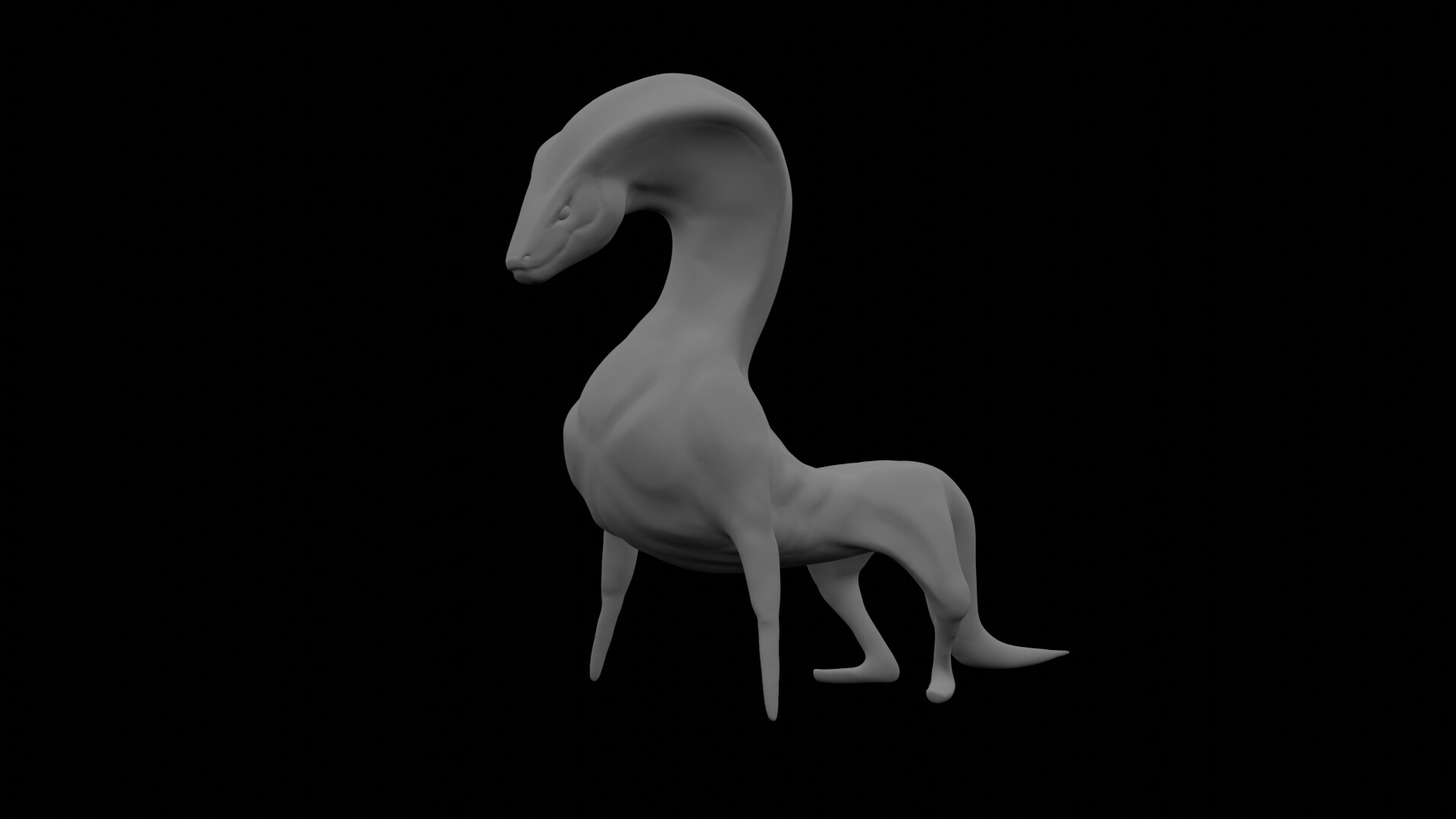 ArtStation - High poly snake mount(WIP)