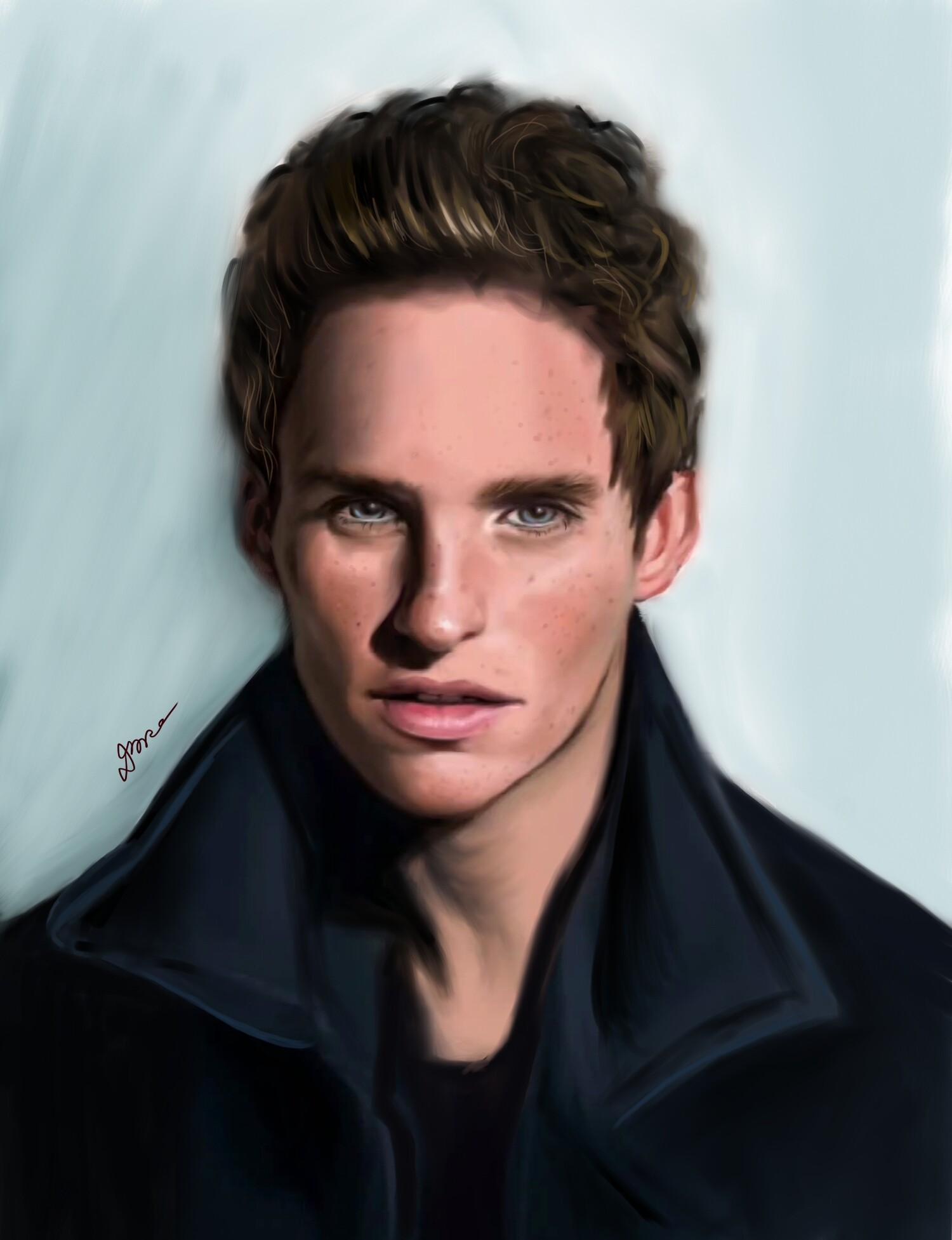 ArtStation - Eddie Redmayne - Digital Painting
