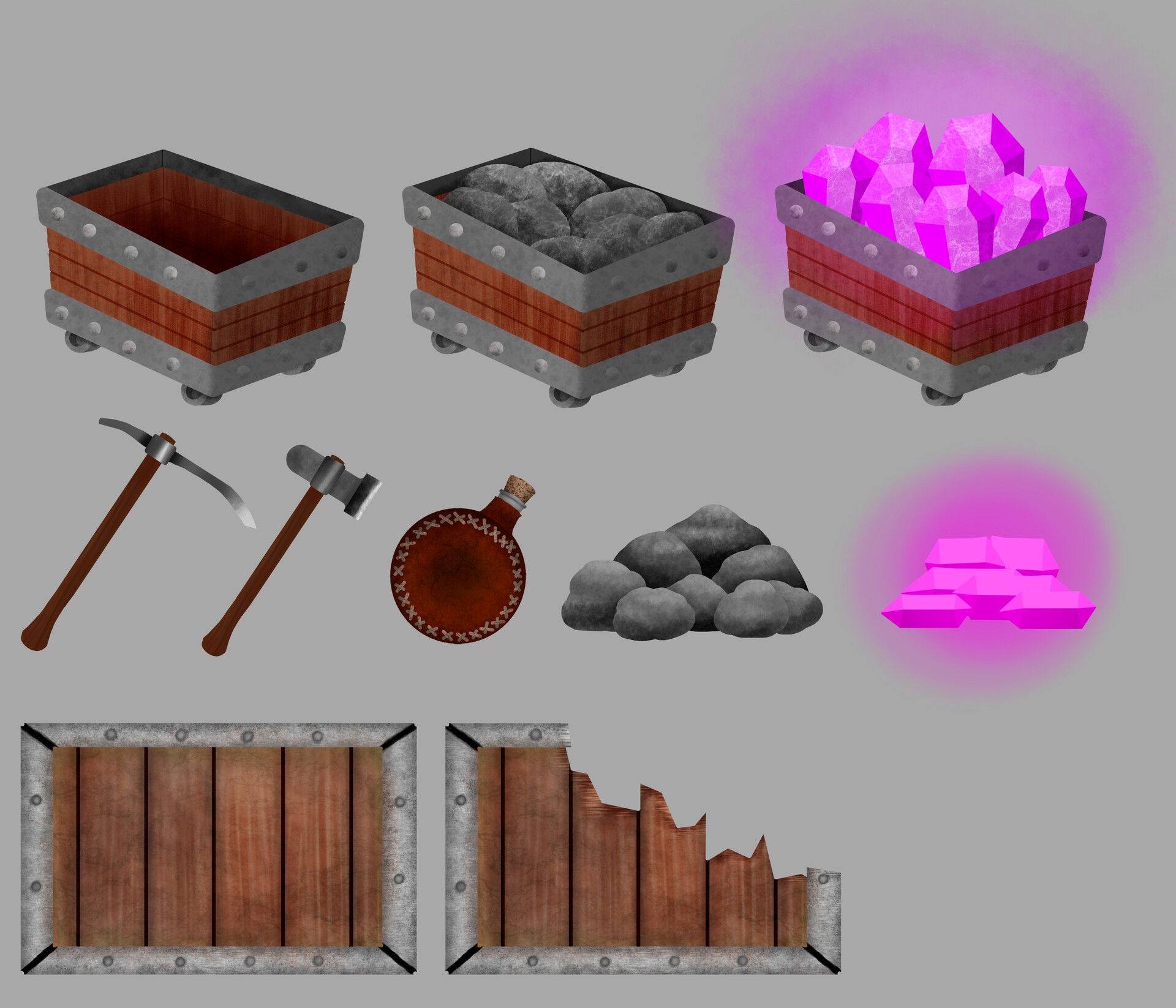 ArtStation - Magi: Hidden Knowledge Concept Art "Cave Assets"