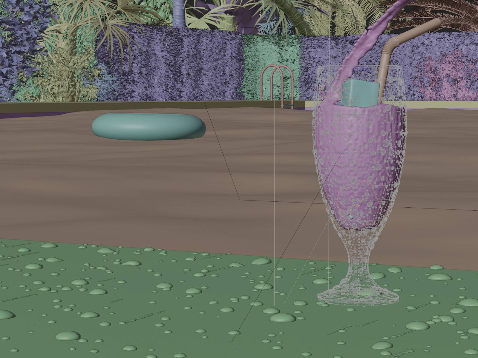 LARK - Pool Side（Fluid Simulation）