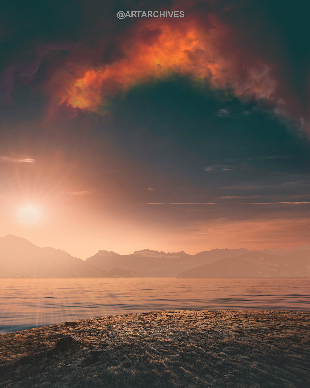 ArtStation - Sunset Water