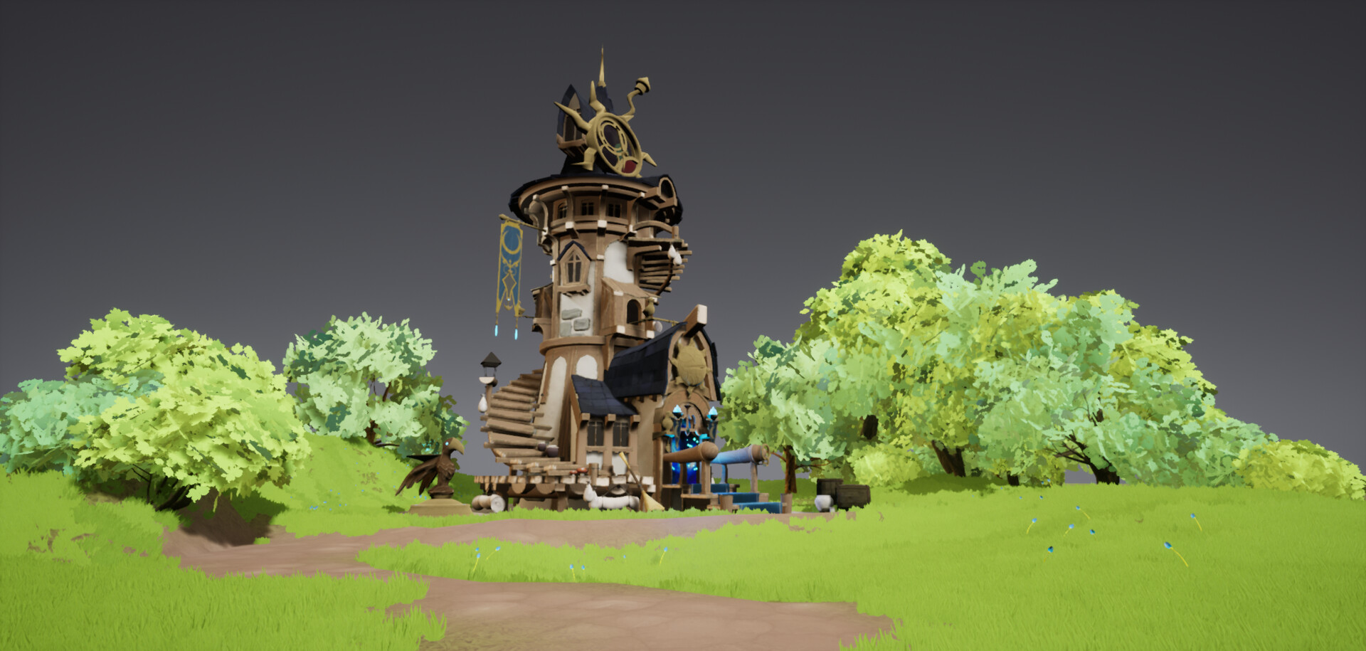 ArtStation - Stylized Wizard's House