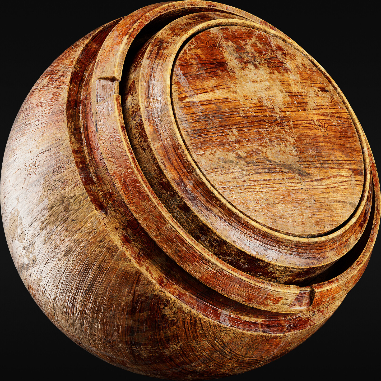 ArtStation - Post Apocalyptic Wood Smart Materials