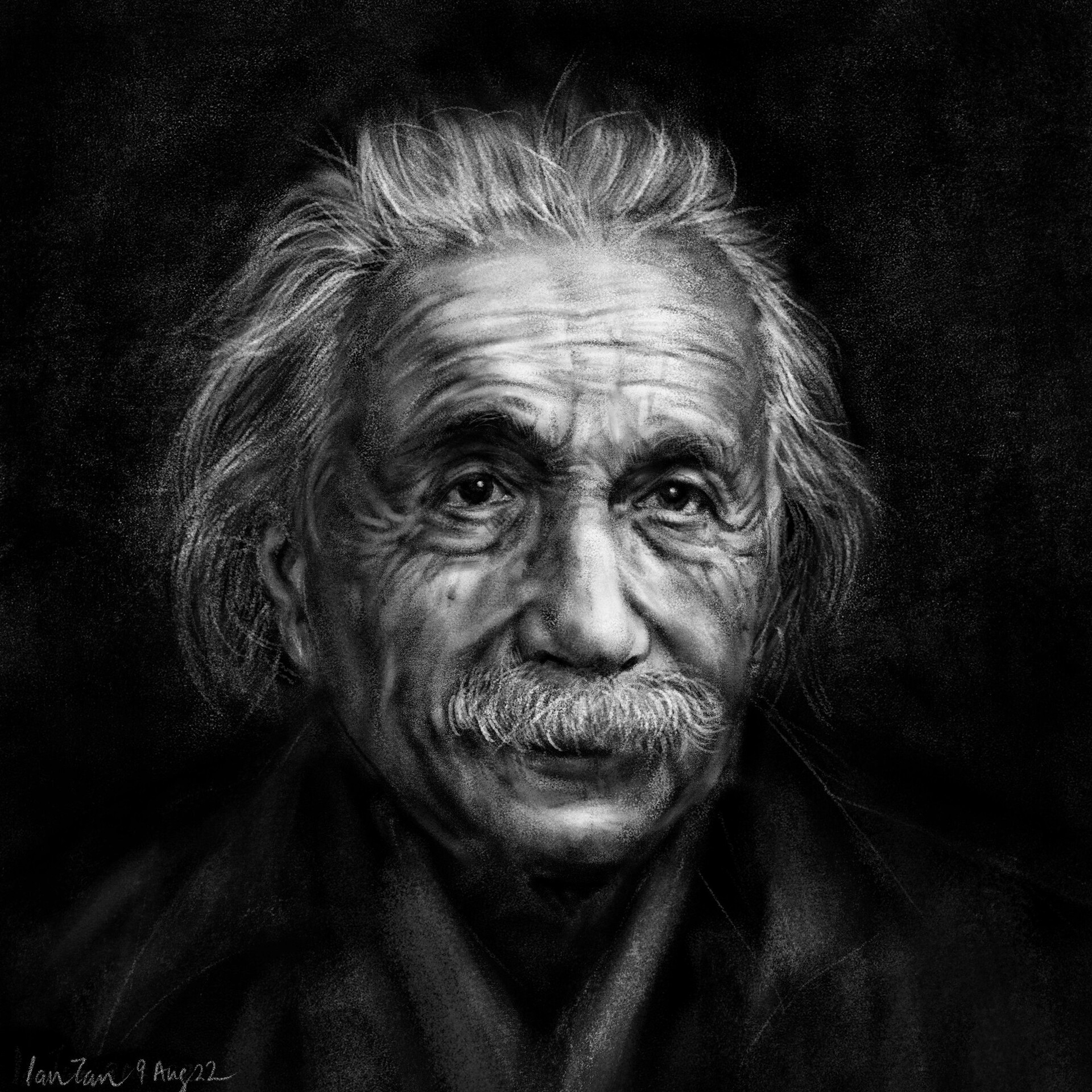 ArtStation - Charcoal 02 : Einstein
