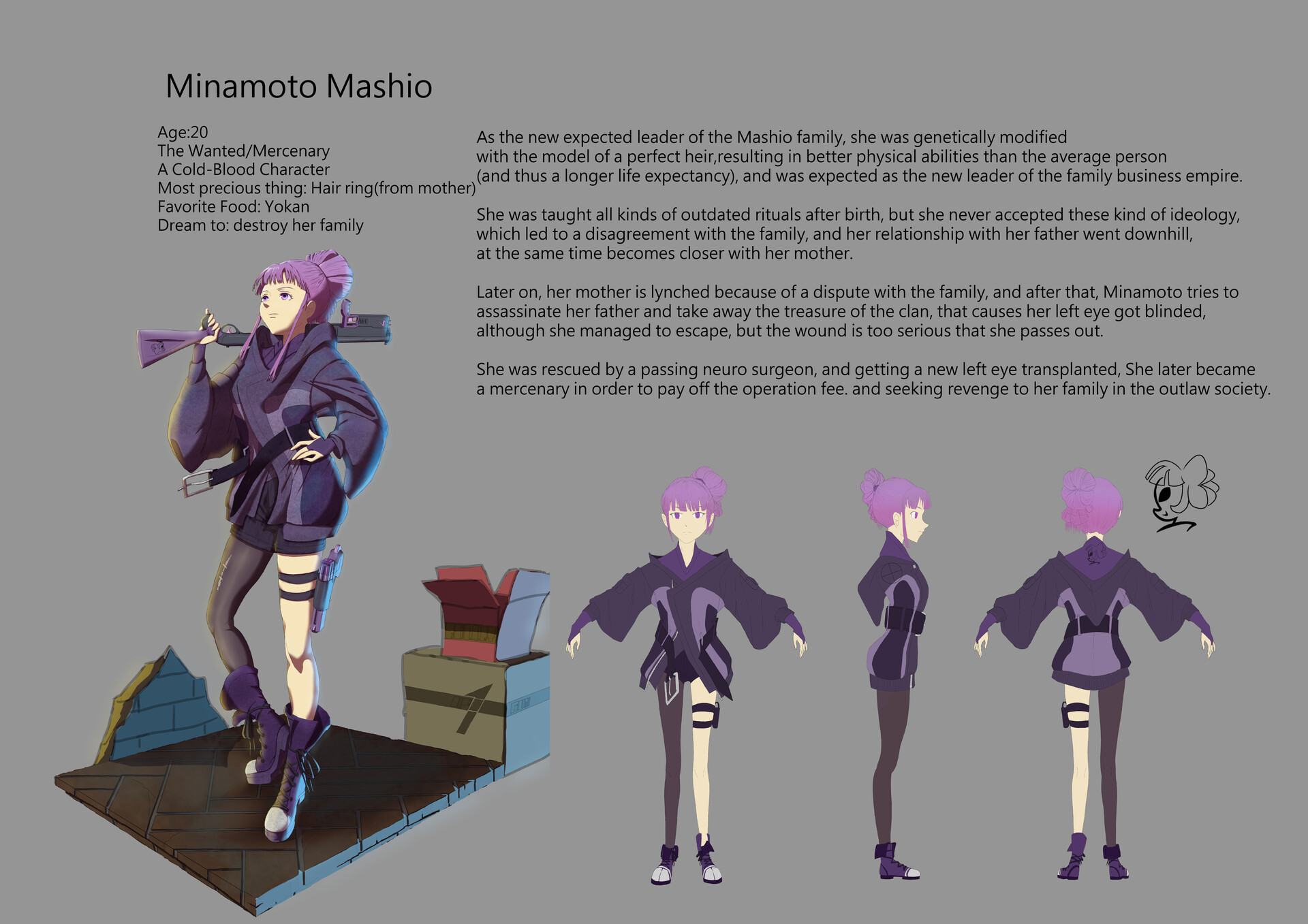 ArtStation - Original Character: Minamoto Mashio